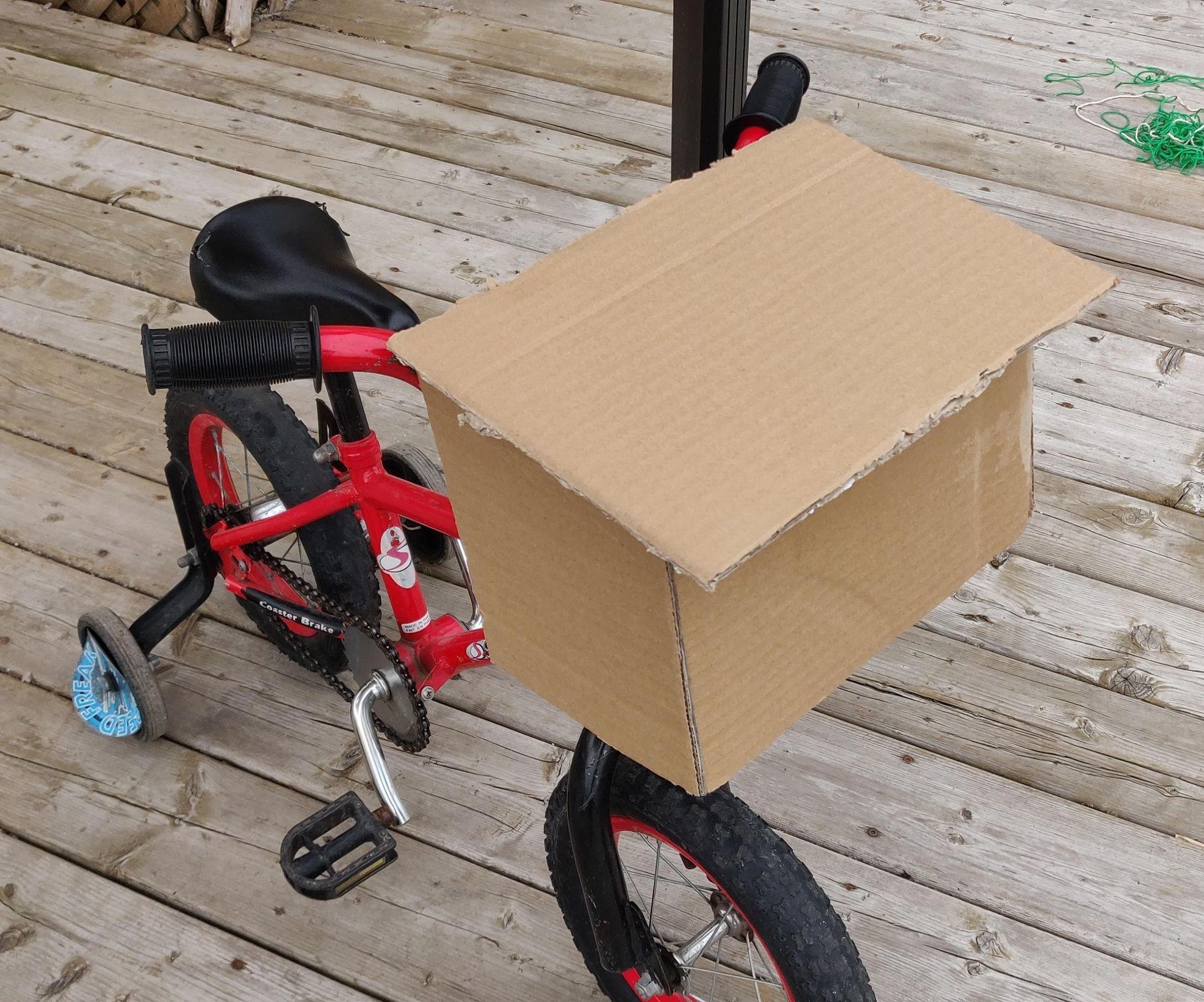 Front Cardboard Bike Basket : 4 Steps (with Pictures) - Instructables