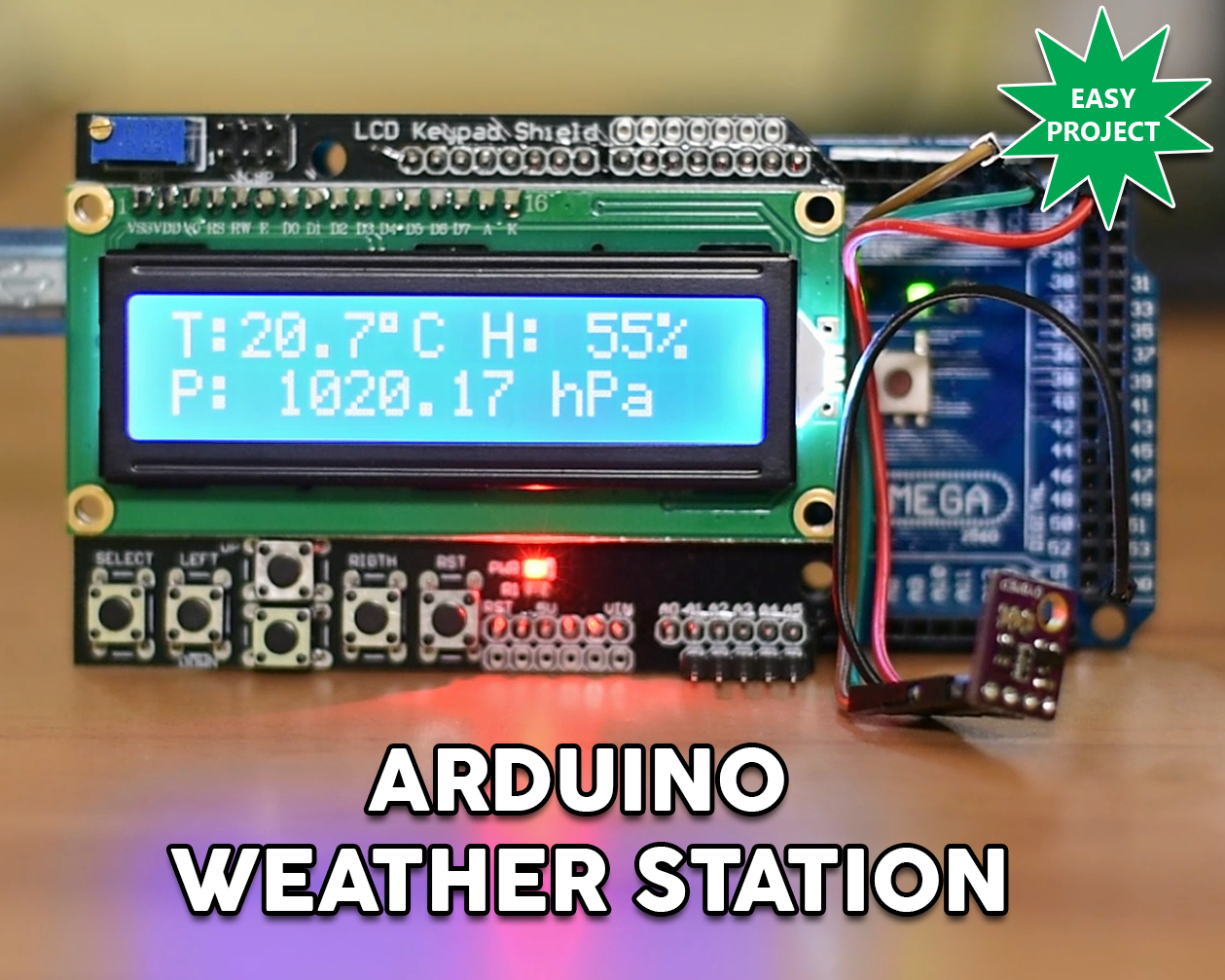 Arduino Easy Weather Station With BME280 Sensor : 6 Steps (with ...