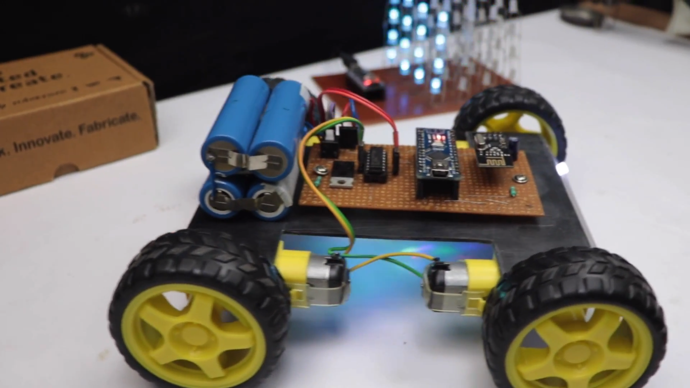 How to Make Arduino Gesture Control Robot at Home Using Radio Module ...