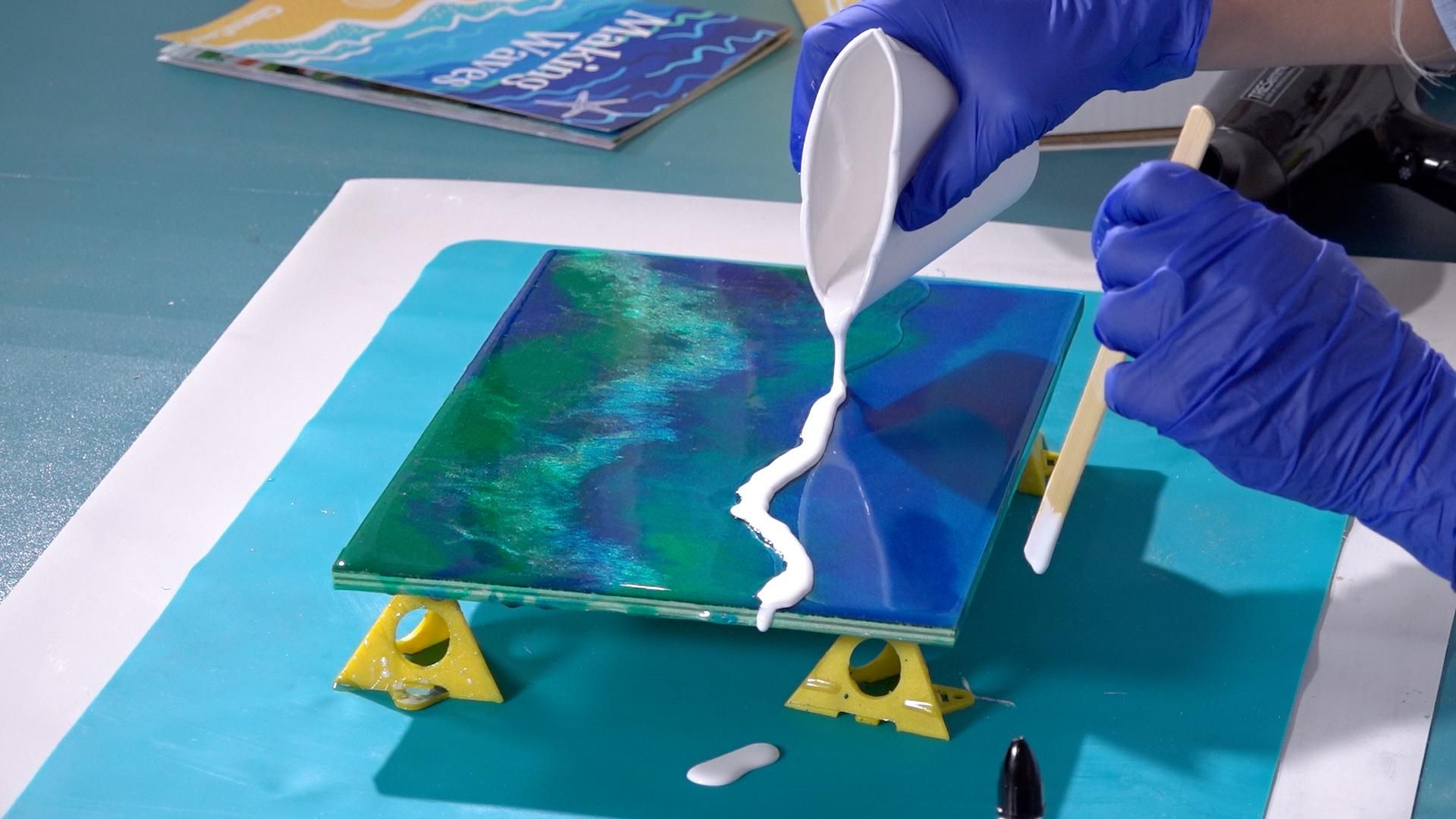 How to Create Two Pieces of Ocean Inspired Resin Art Work! : 8 Steps ...