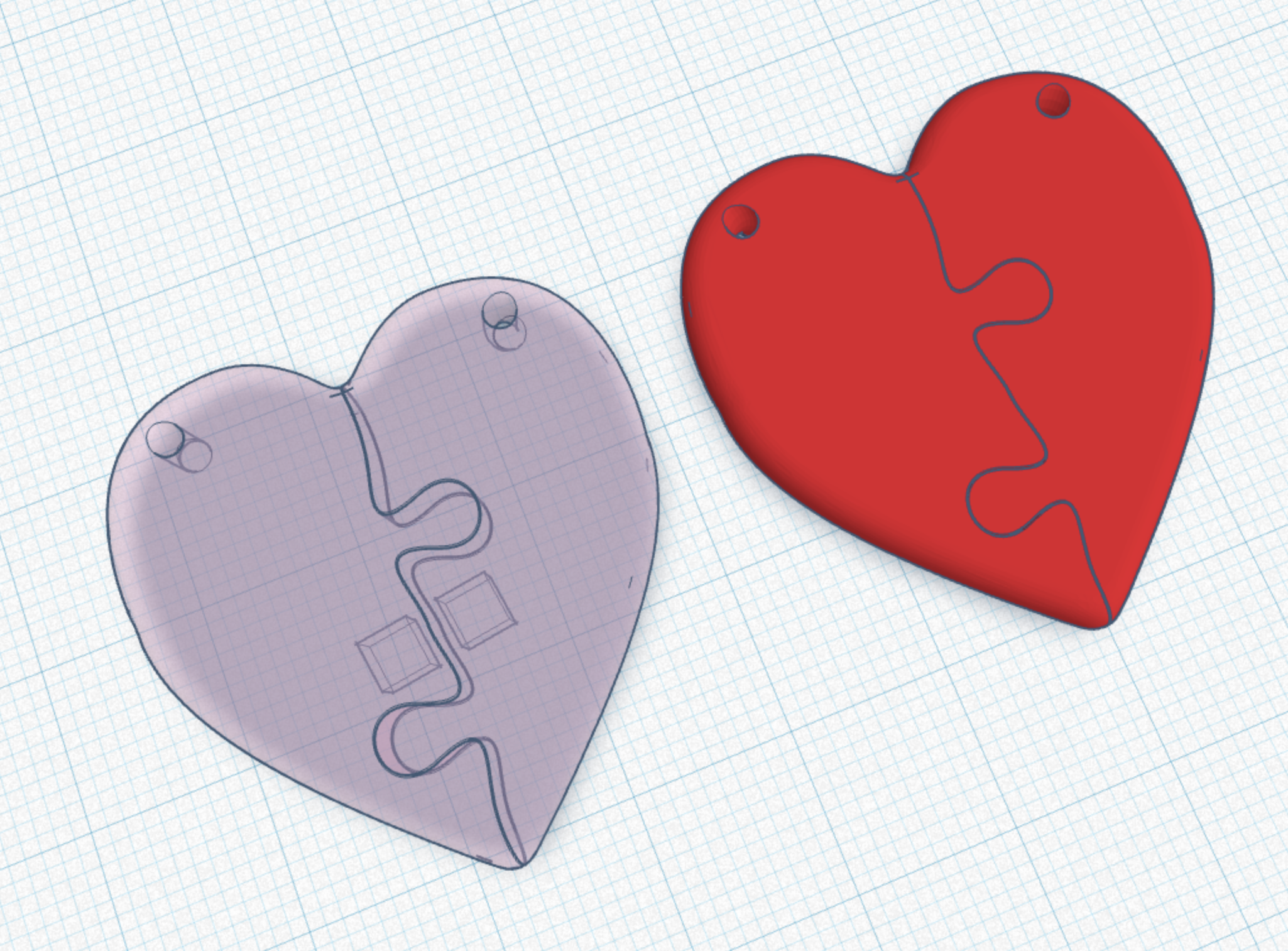 Friendship Heart Necklaces - 3D Printed and Magnetic : 9 Steps (with ...