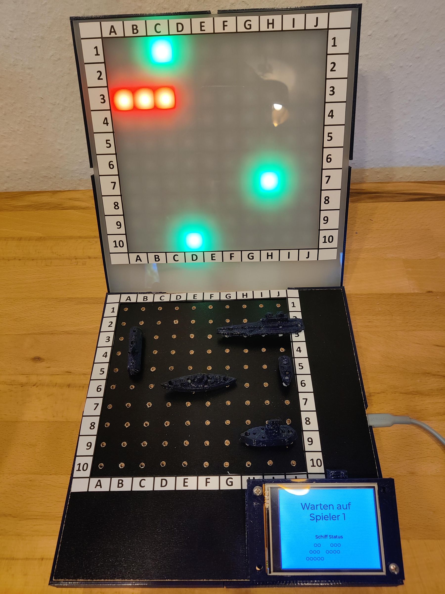 Battleship Computer With ESP32 / WS2812 LED Stripe : 8 Steps ...