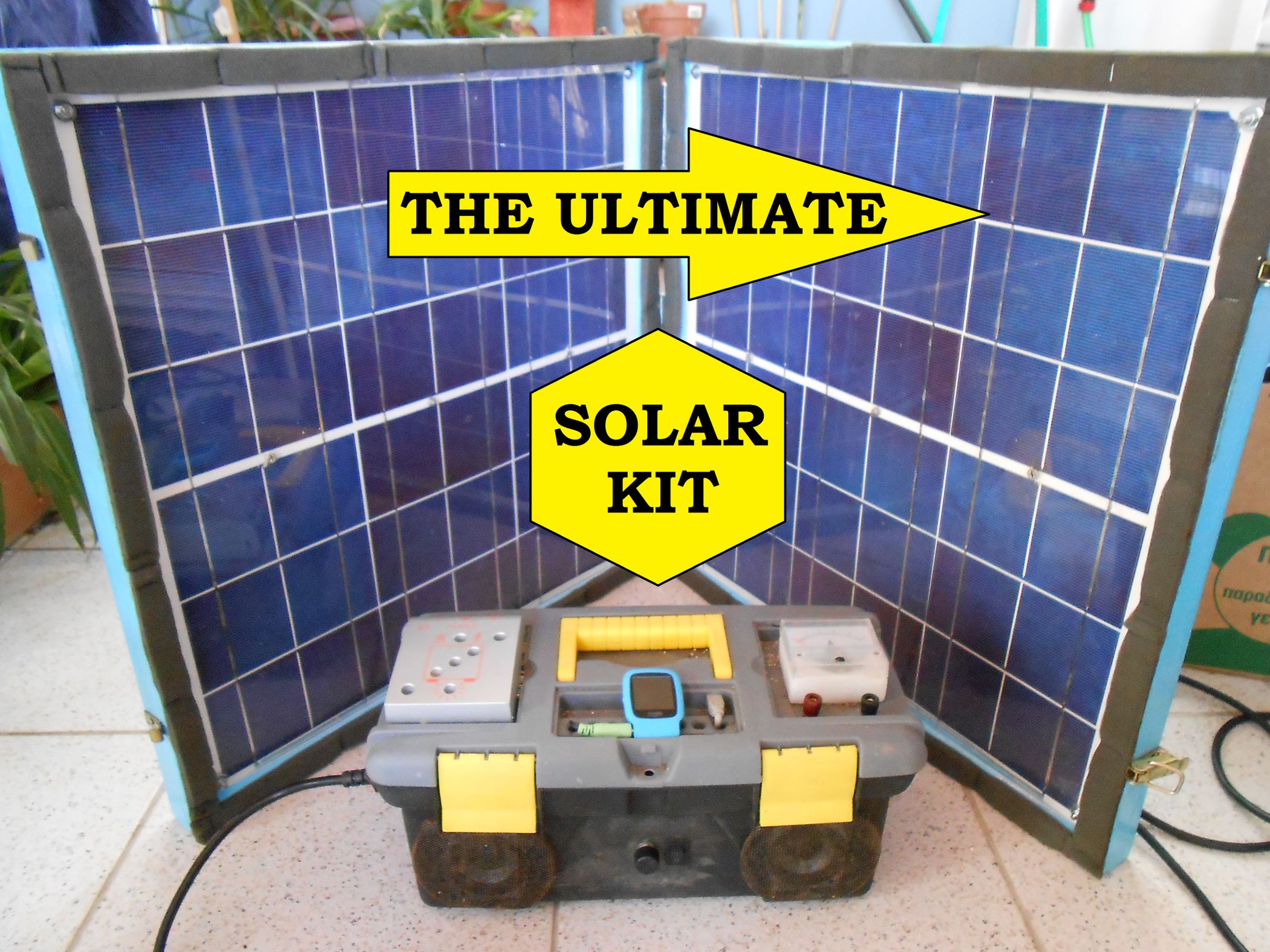 Backup Energy Saver All in One Kit Powered From a Folding Mobile Solar ...
