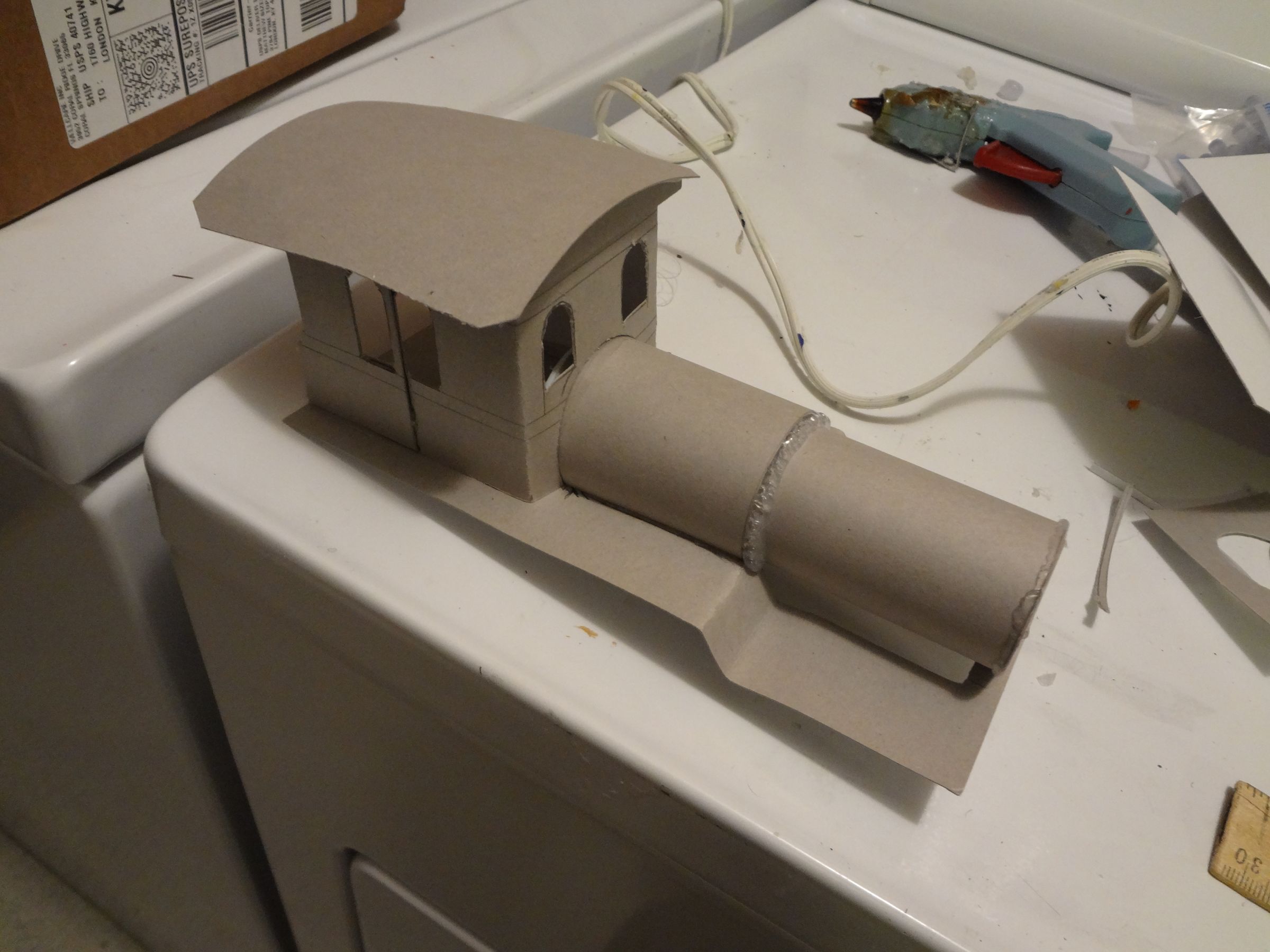 Train Locomotive Made Out of Cardboard With Electric Motor. : 5 Steps ...