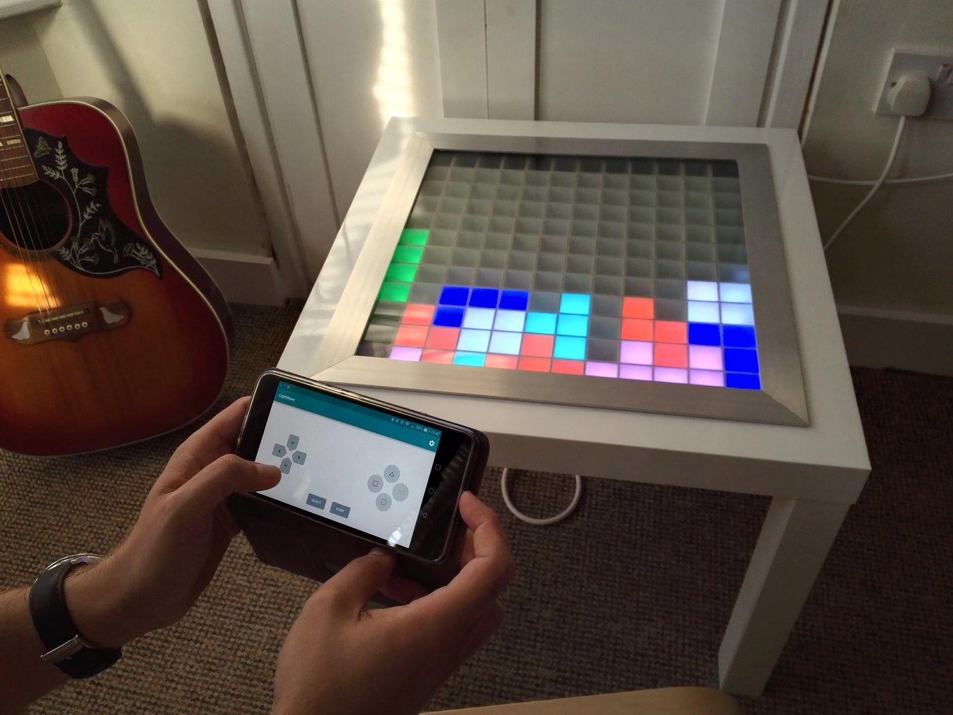 Bluetooth Controlled Arduino Led Coffee Table 10 Steps With Pictures