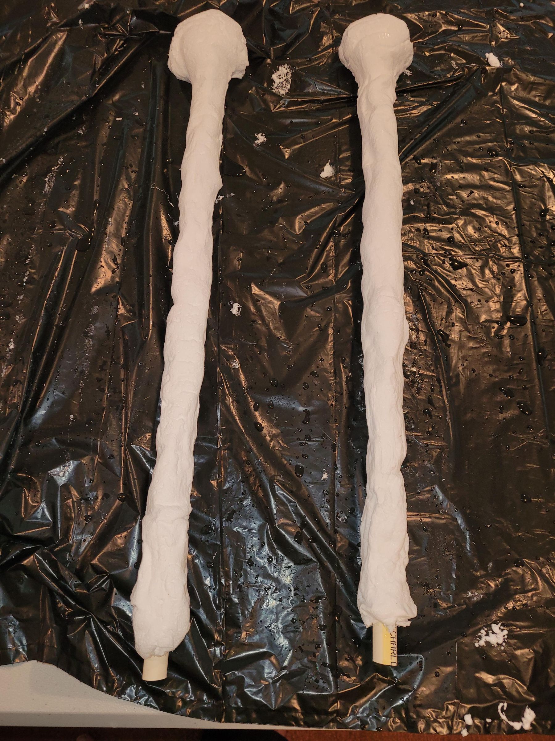 8 Foot Tall Skeleton From PVC, Pool Noodles, and Spray Foam : 8 Steps ...