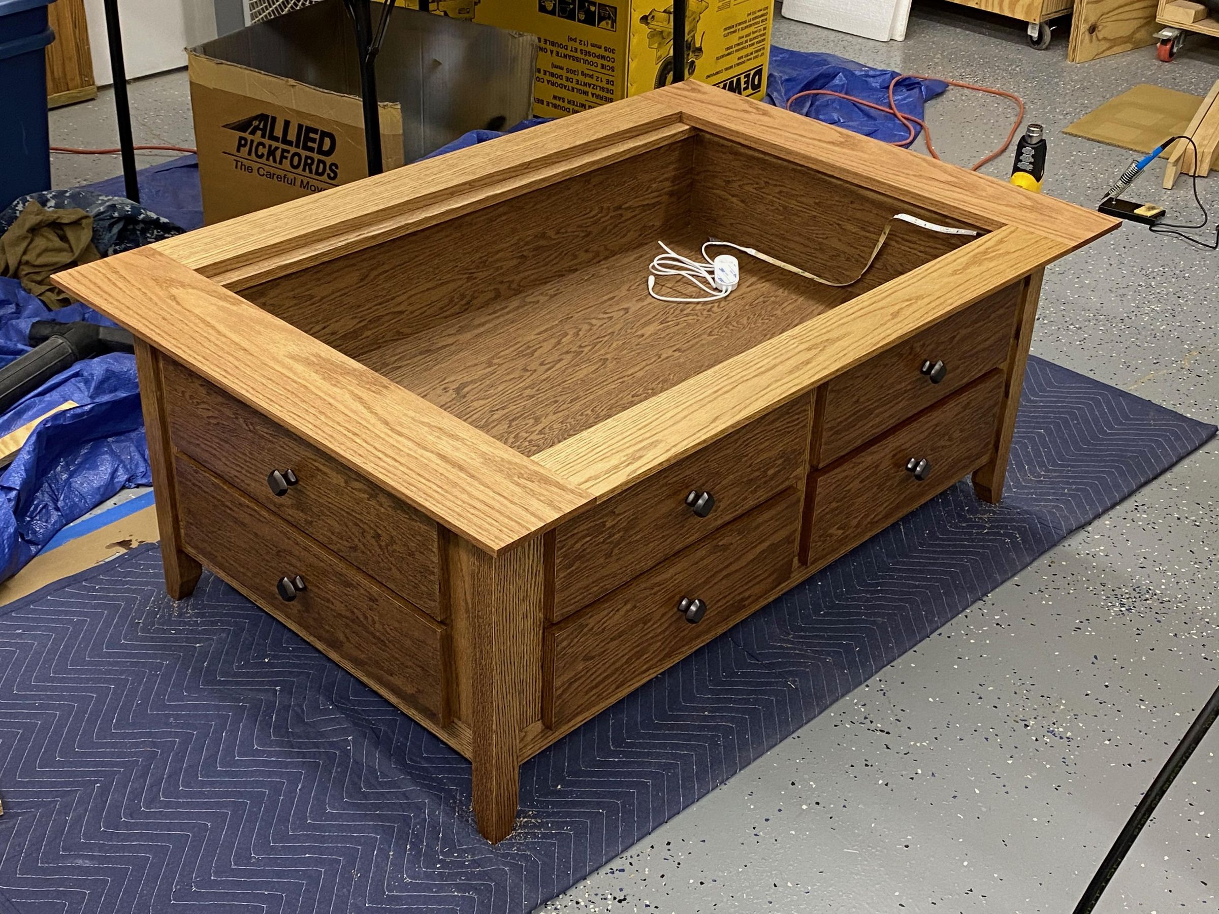 Gaming Coffee Table With Hidden Gaming Area : 4 Steps (with Pictures ...
