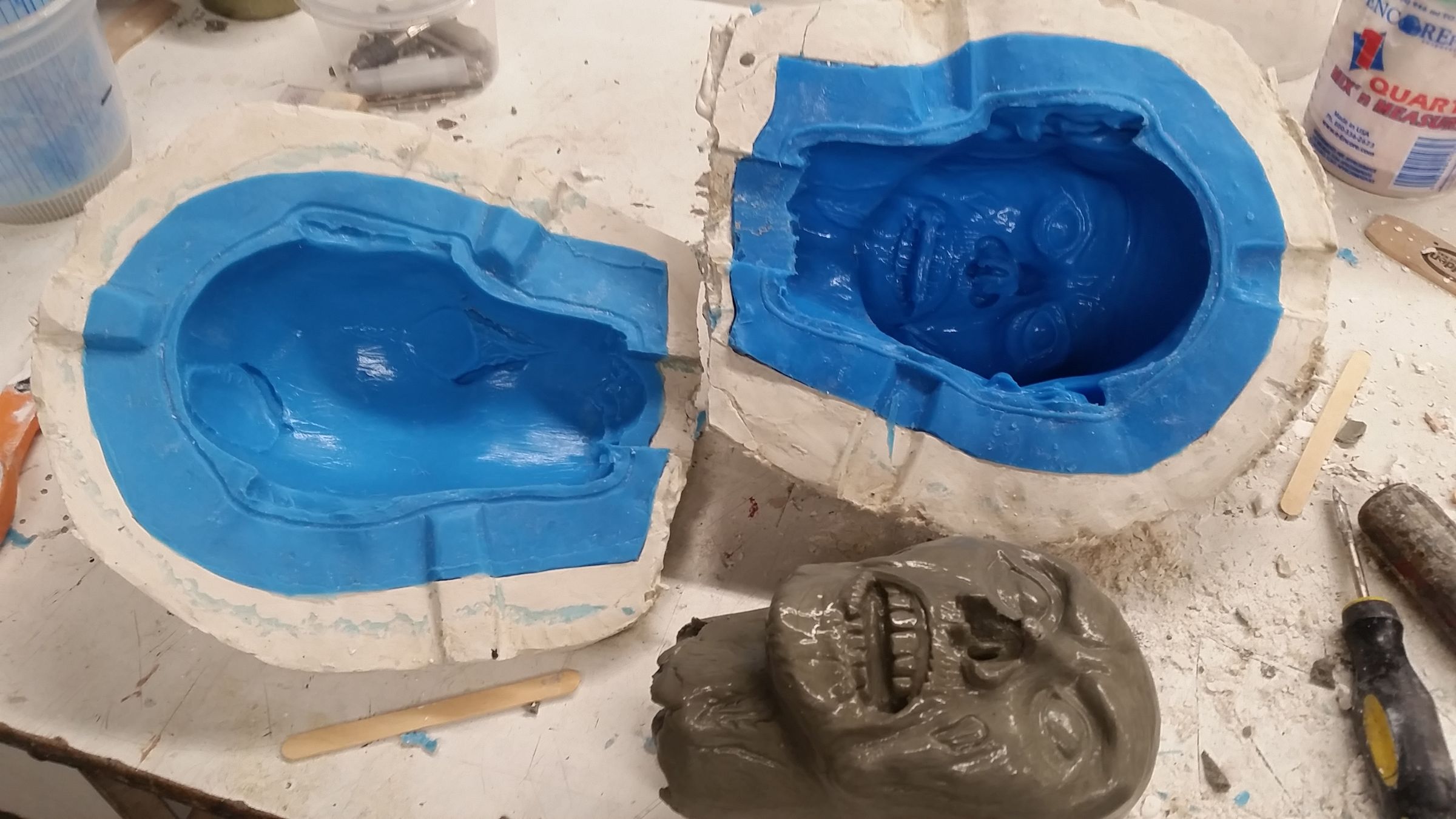 Making a Silicone Mold 'Zombie Head' : 8 Steps (with Pictures ...