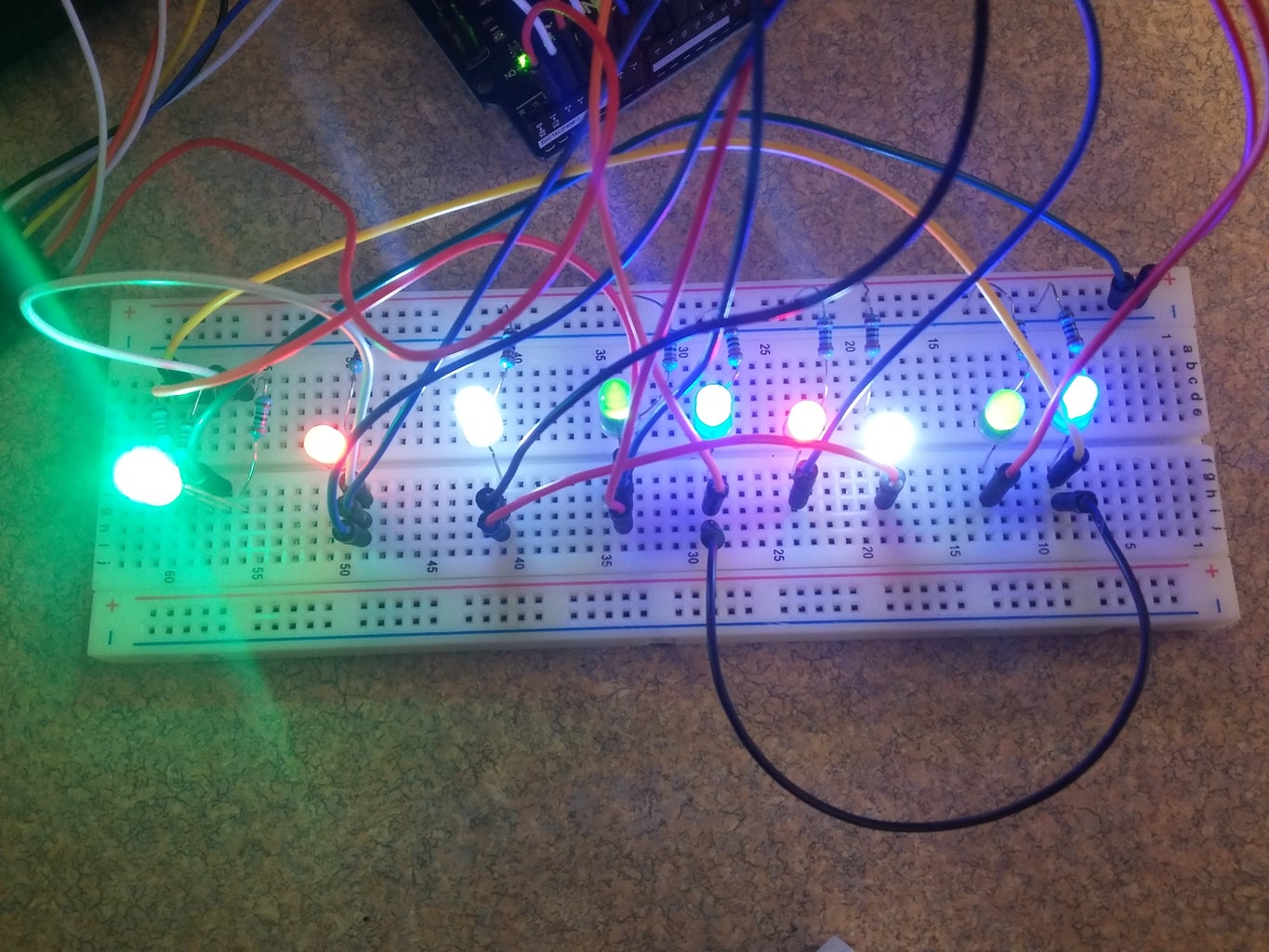 Arduino Controlling Leds With A 4x4 Keypad 7 Steps With Pictures Instructables