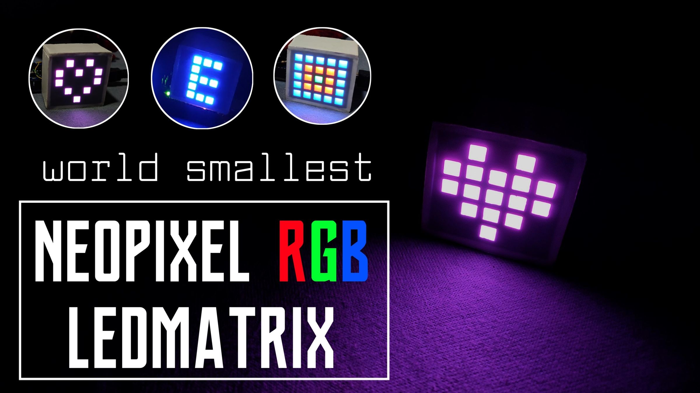 RGB LED MATRIX USING NEOPIXEL : 8 Steps (with Pictures) - Instructables
