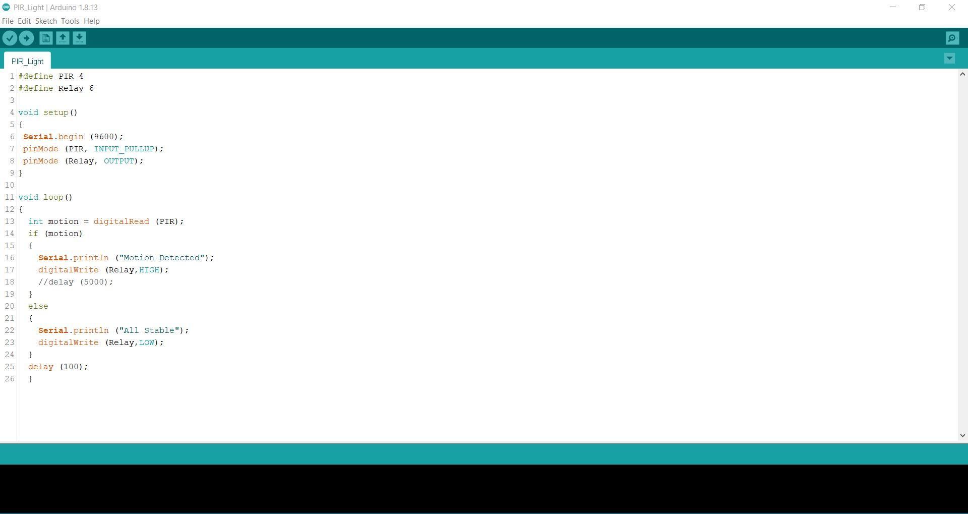 Motion Activated Automatic Room Light Using Mini PIR Sensor and Arduino ...