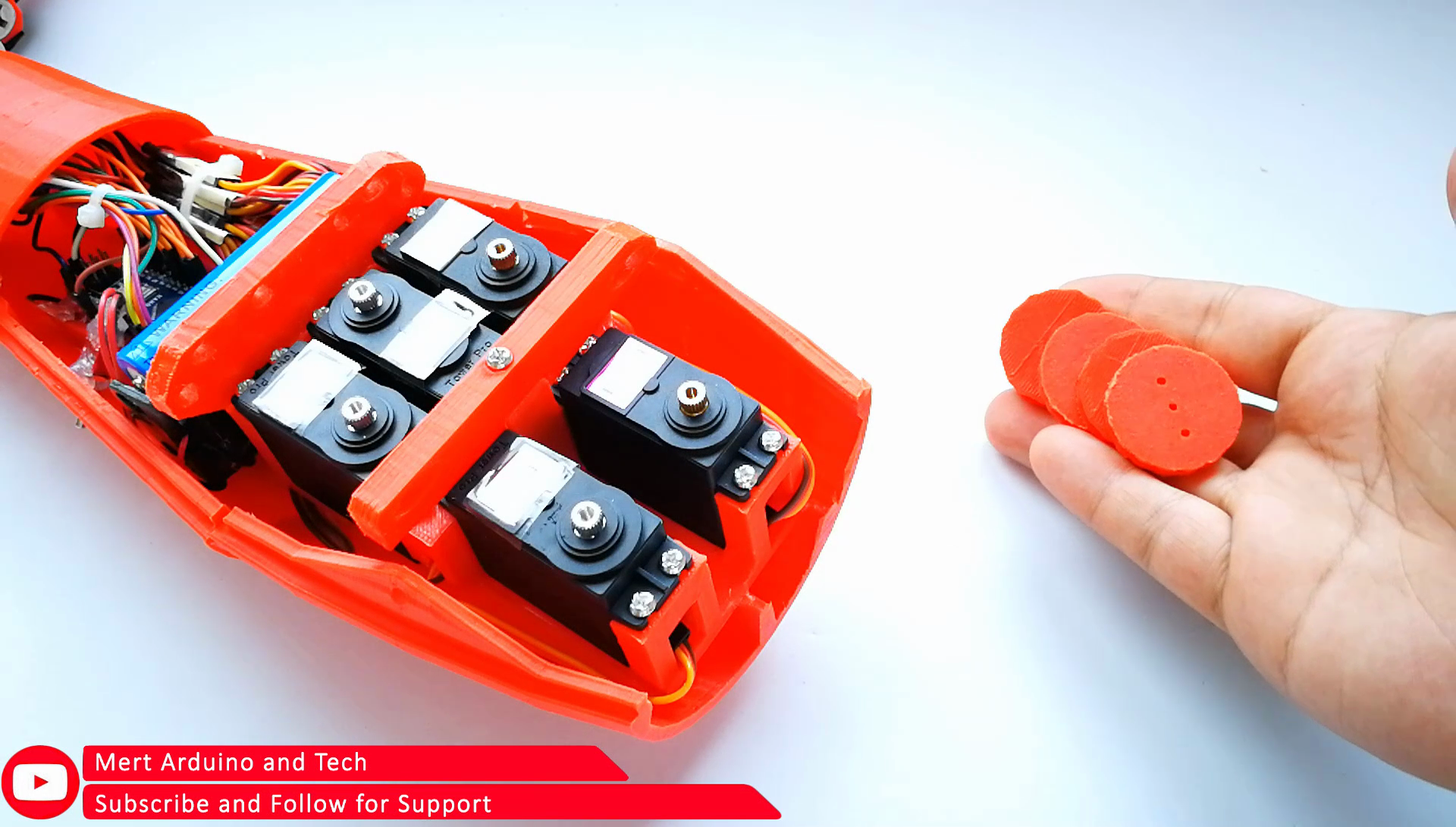 Robotic Hand With Wireless Glove Controlled | NRF24L01+ | Arduino : 7 ...