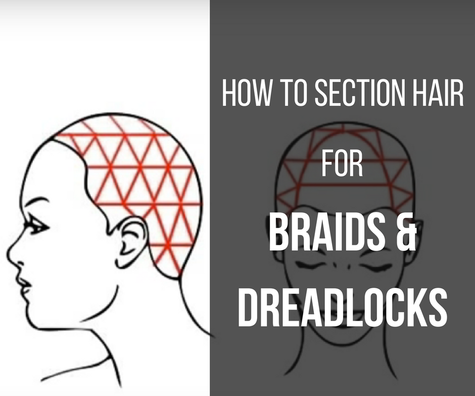 How to Section Your Hair for Braids and Dreadlocks : 3 Steps ...