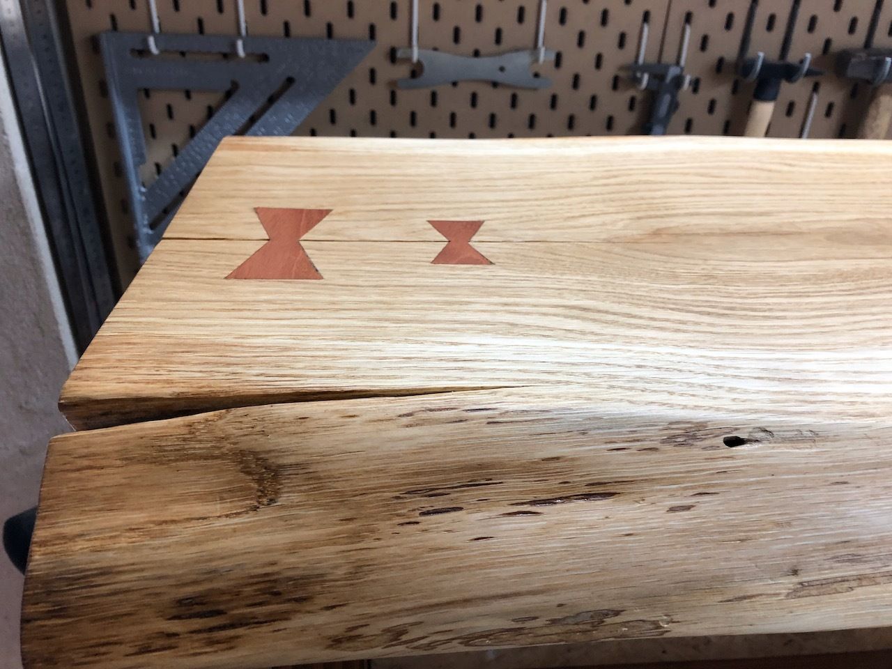 Live Edge Slab Coffee Table With Bow Ties : 11 Steps (with Pictures ...