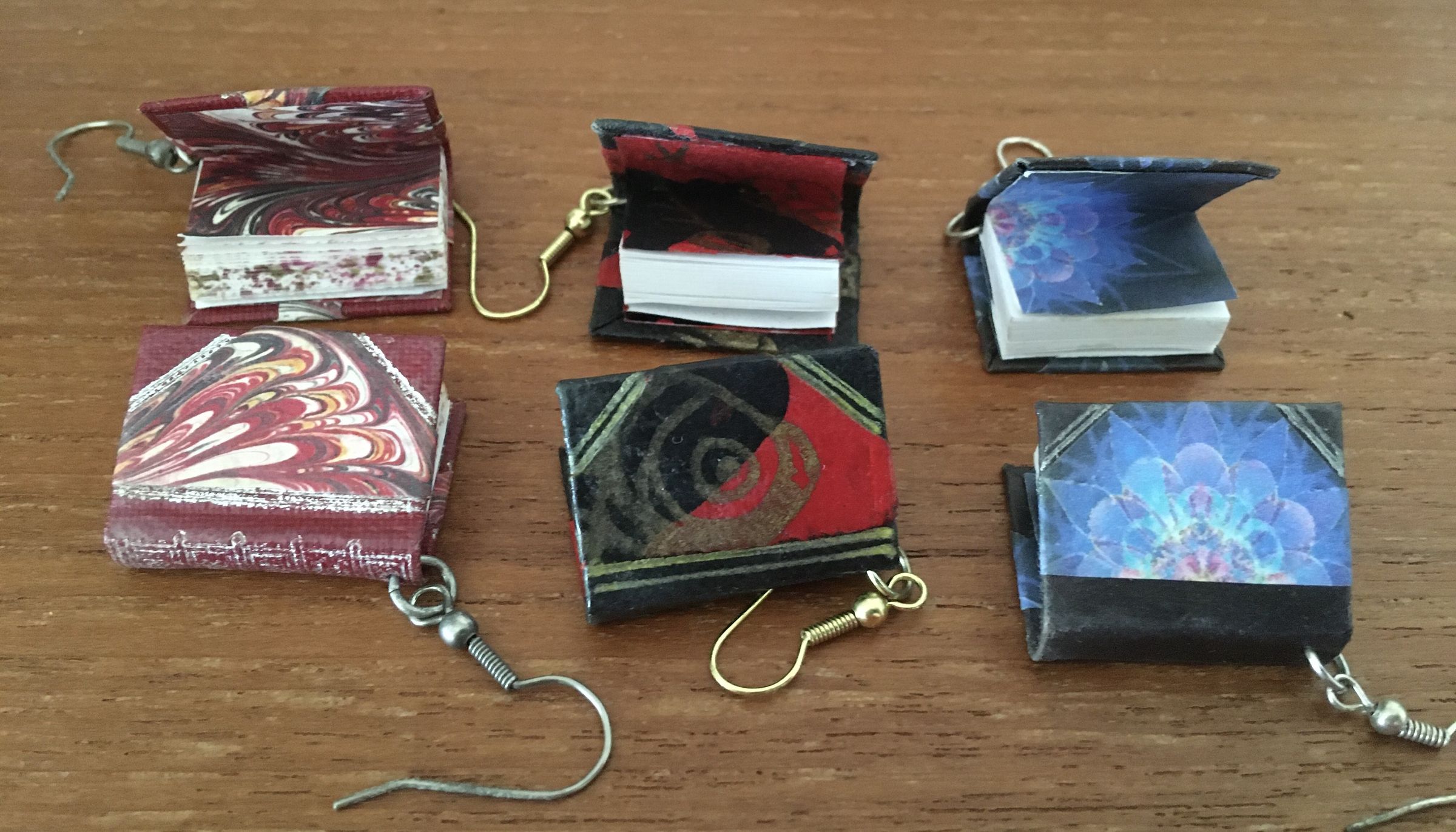 Miniature Hand-bound Book Earrings : 19 Steps (with Pictures ...