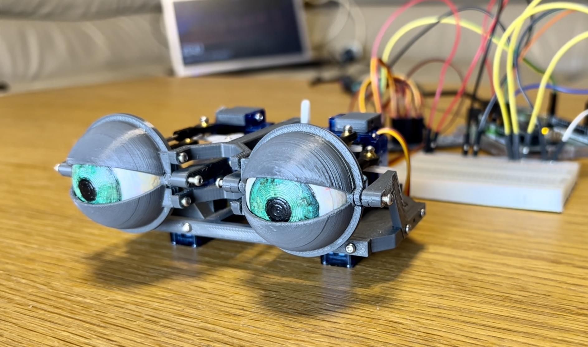 DIY Compact 3D Printed Animatronic Eye Mechanism : 4 Steps (with ...