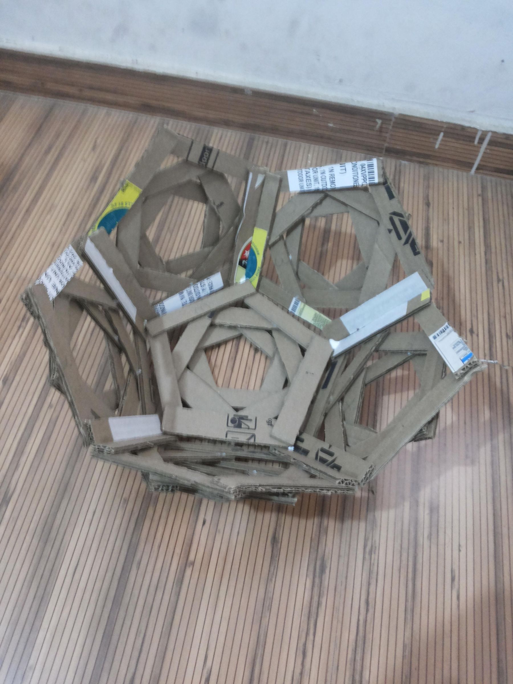 Cardboard Pentagon Table Lamp : 6 Steps (with Pictures) - Instructables