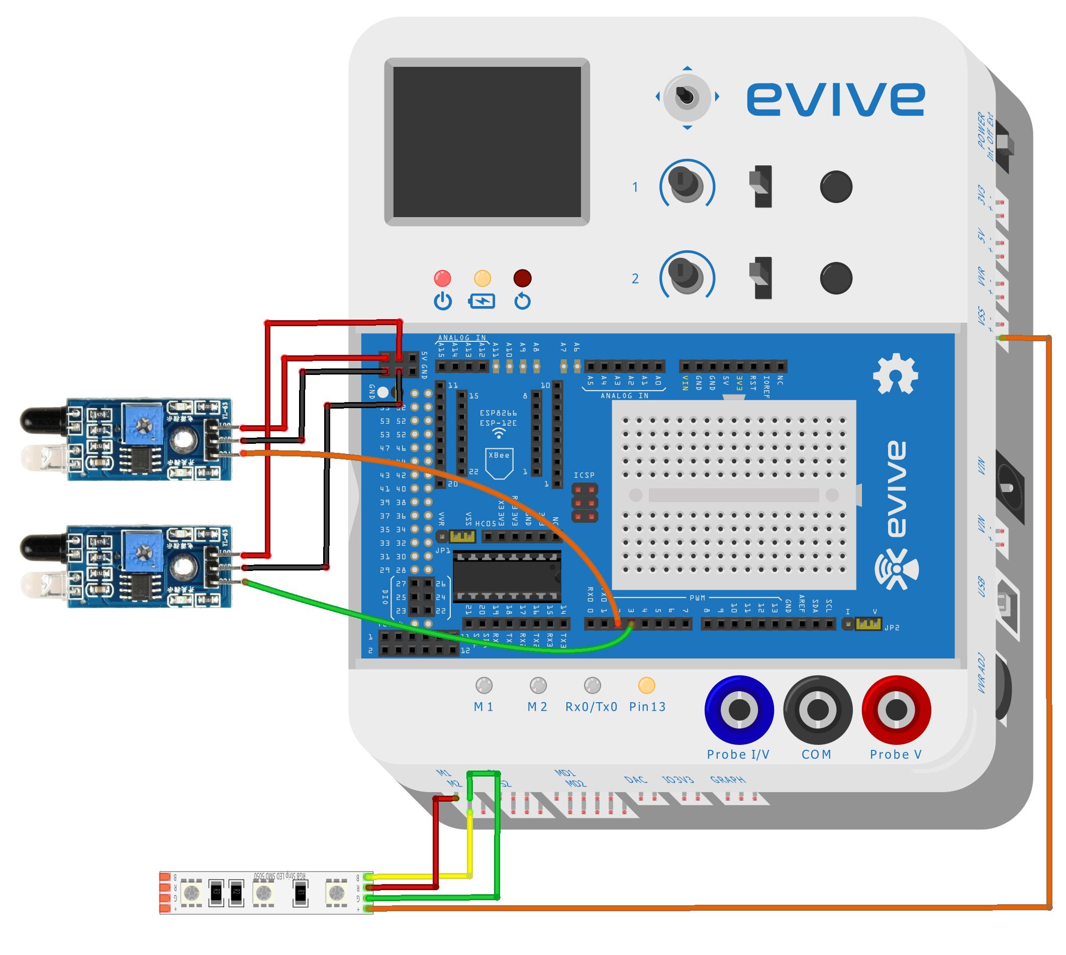 DIY Magnetic Table Hockey With Cardboard, RGB Lights and Sensors : 11 ...
