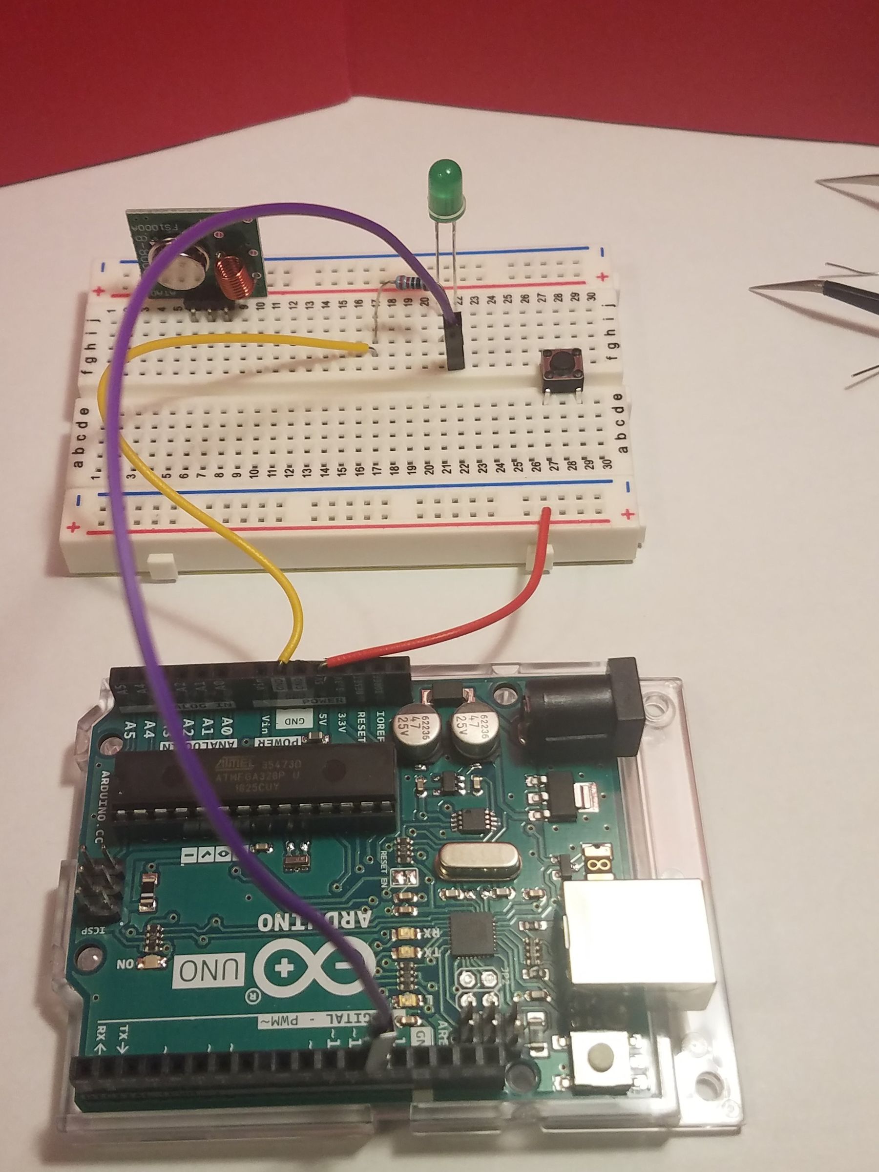 Personal One Way Radio Using Arduino Transmitter and Receiver Modules ...