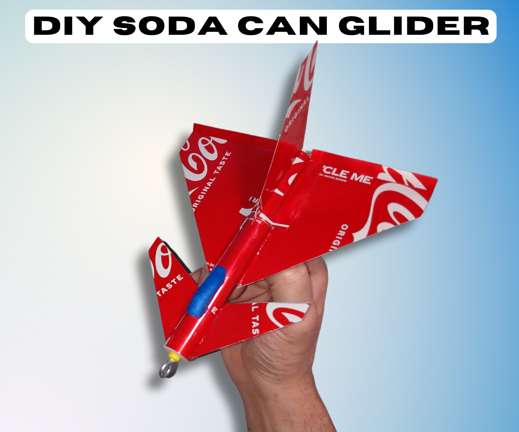 Do Soda Can Airplanes FLY? Homemade DIY Soda Can Glider Takes FLIGHT ...