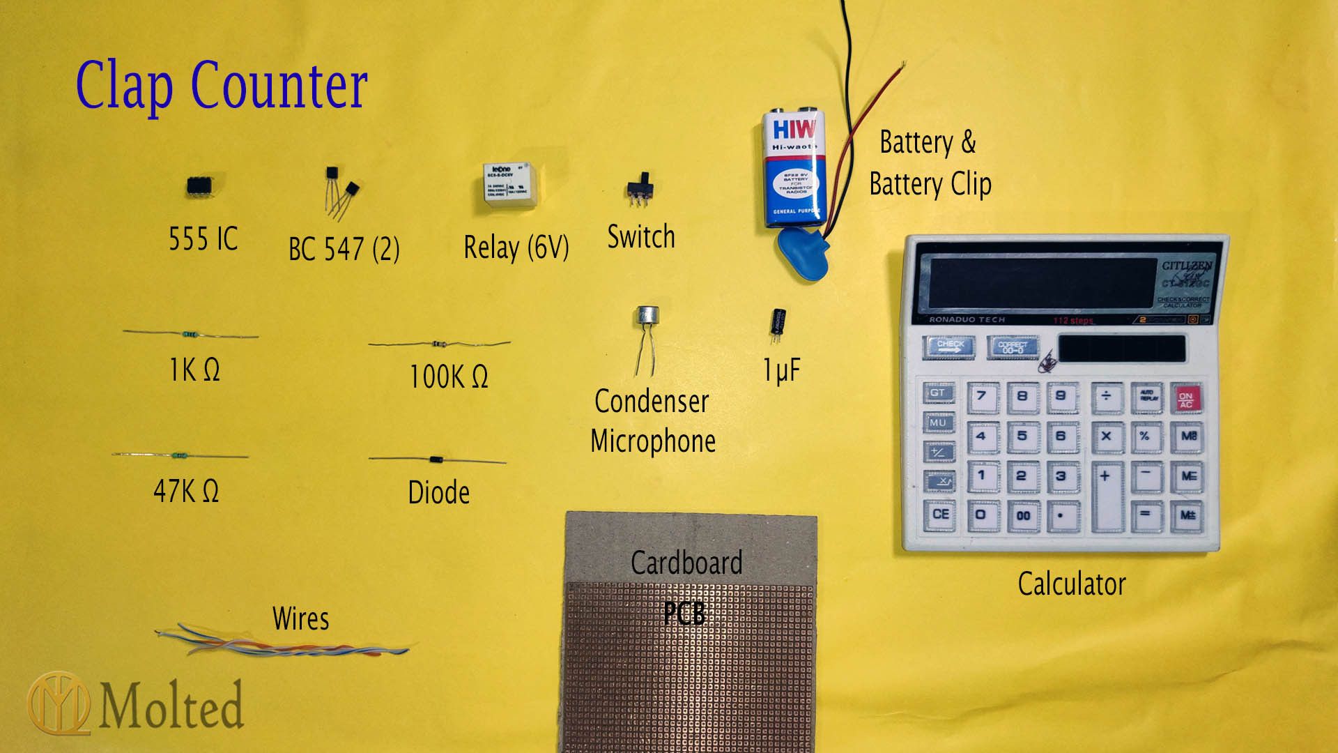 DIY || Clap Counter From Calculator : 3 Steps - Instructables
