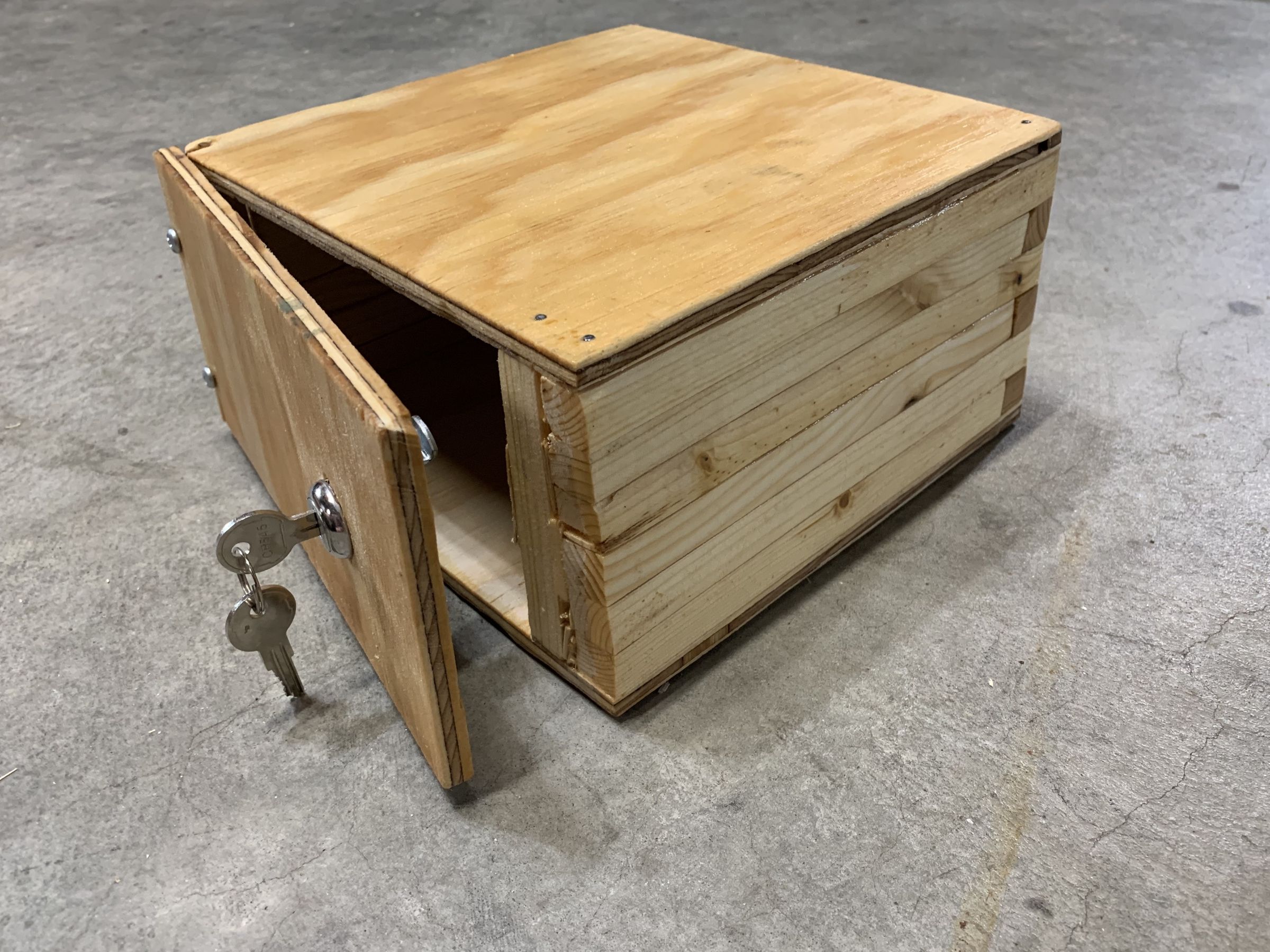 Easy Homemade Wooden Organizing Safe : 3 Steps - Instructables