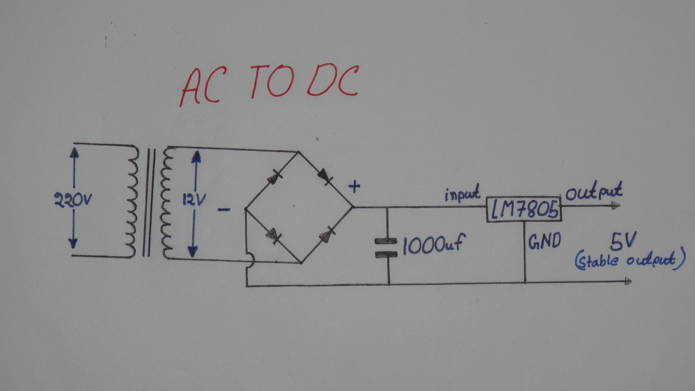 How to Convert 220v AC to 5v Stable DC : 5 Steps - Instructables
