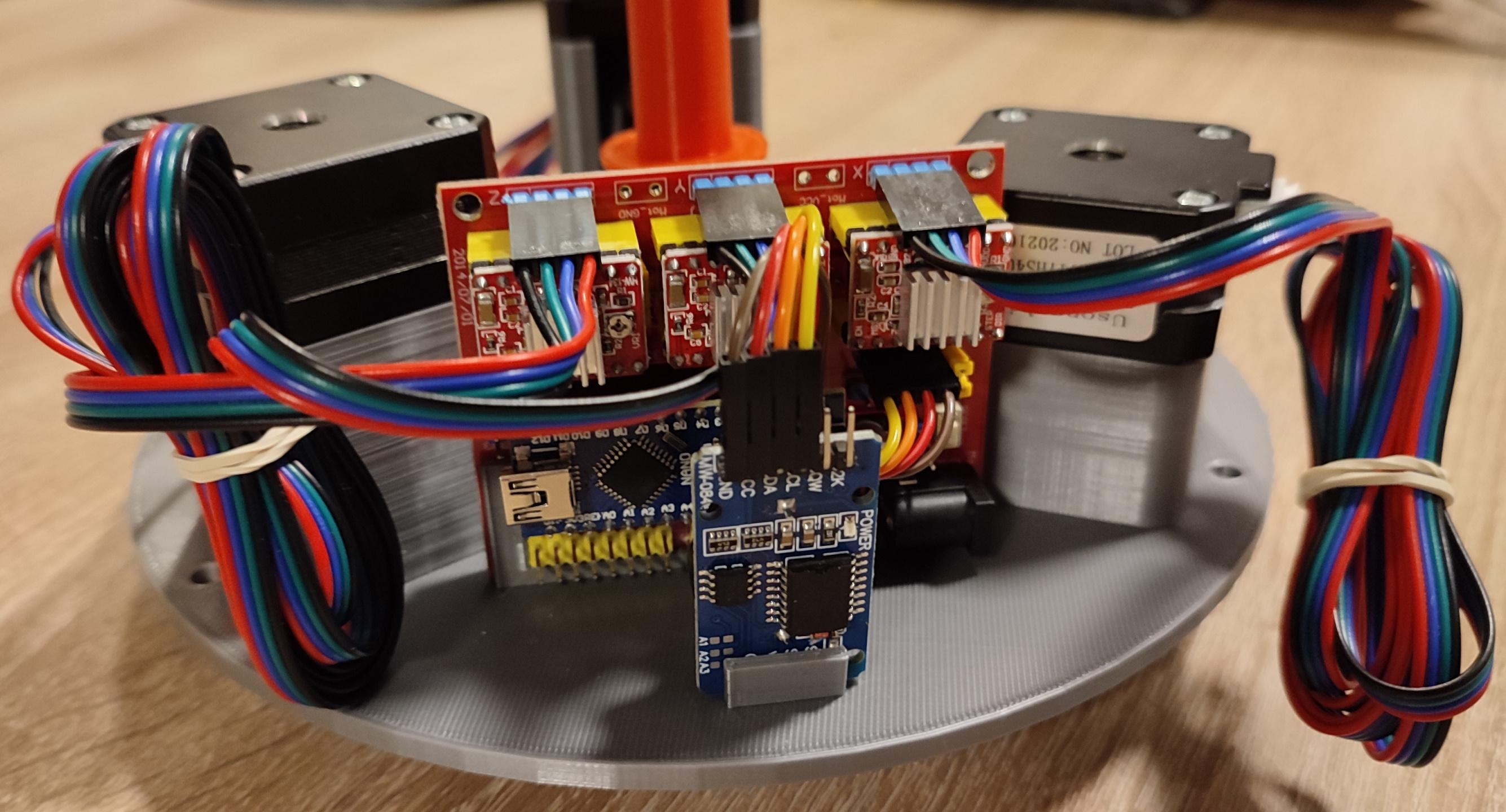 3D Printed Triple Shaft Stepper Motor Mechanism With Arduino Control ...