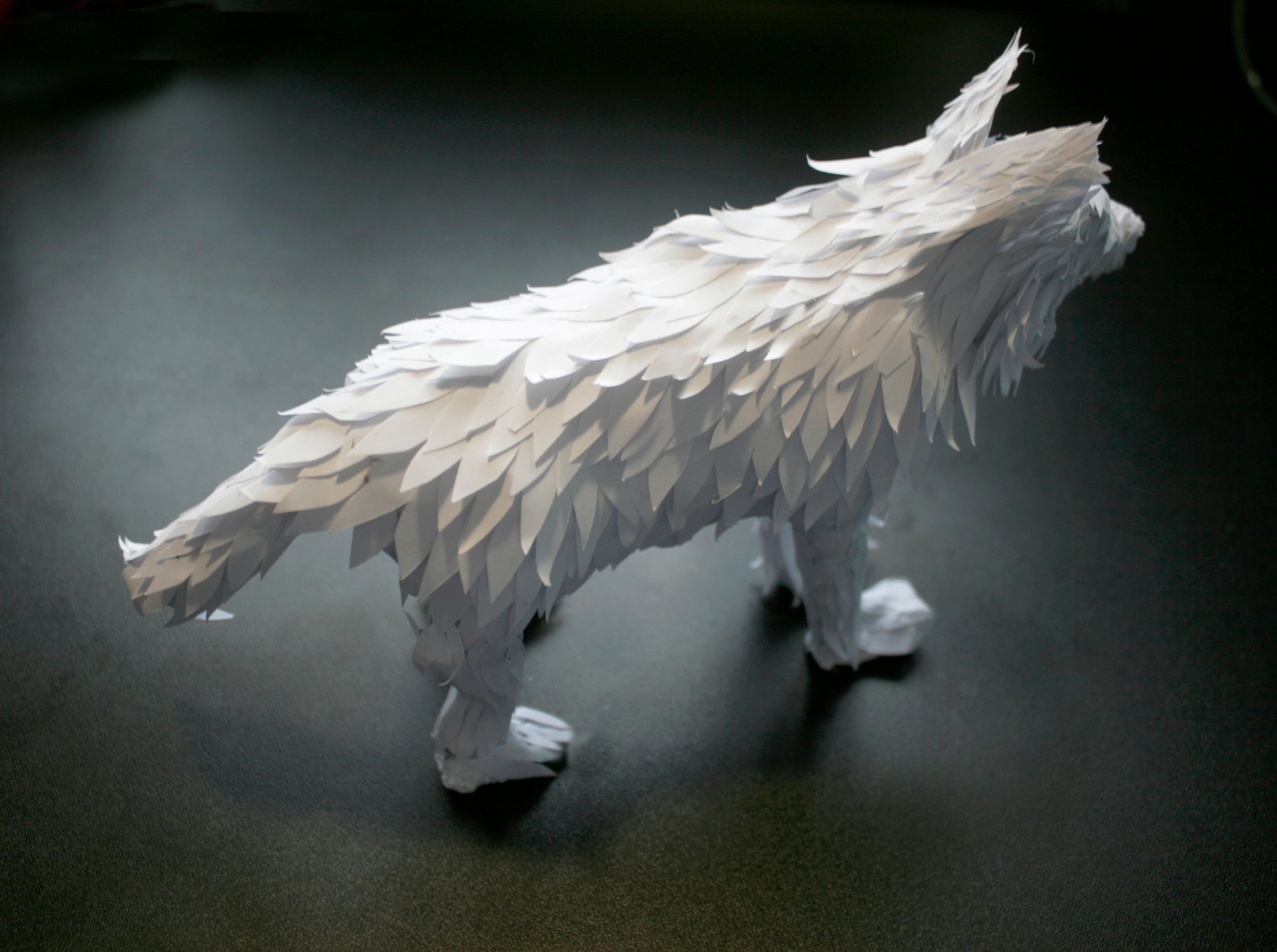 Paper Fantasy Wolf Sculpture : 8 Steps (with Pictures) - Instructables