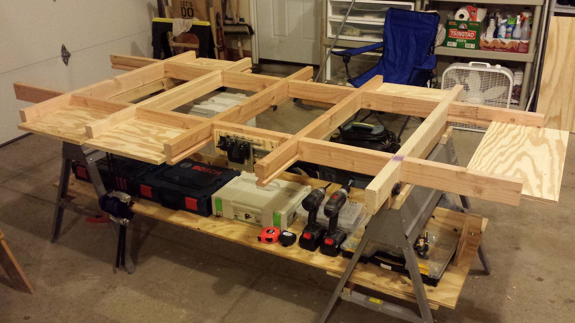 Simple Plywood Cutting Table / Work Table (Updated) : 6 Steps (with ...