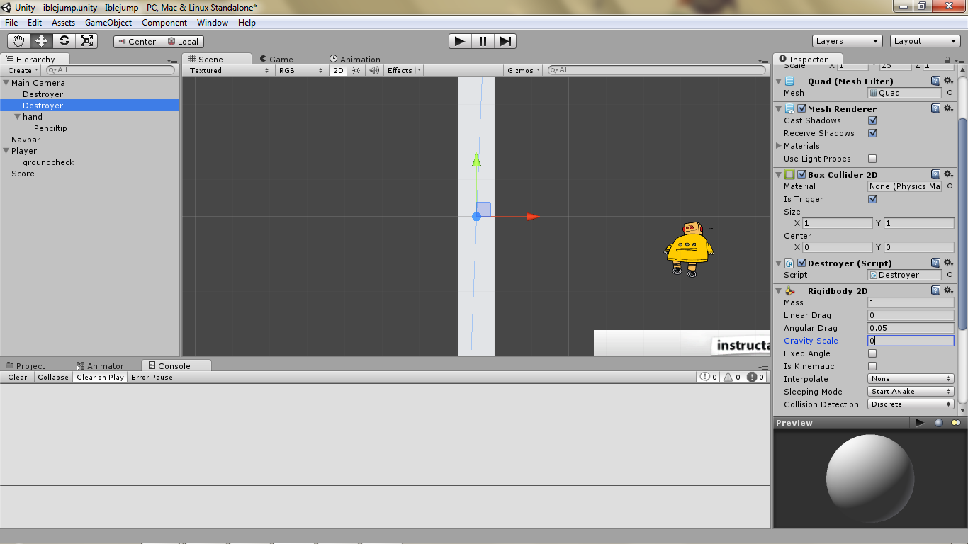 Make a 2D Video Game With Unity : 19 Steps (with Pictures) - Instructables