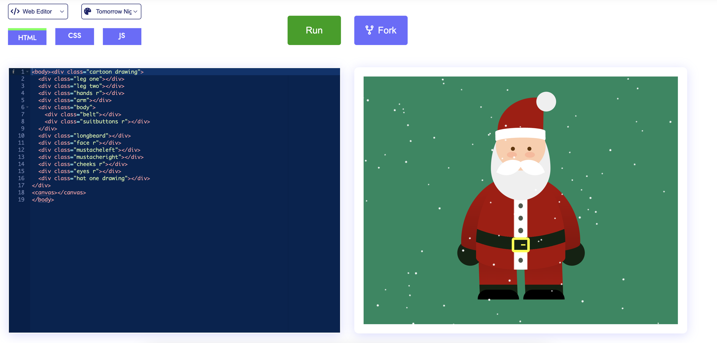 How To Create Father Christmas App With Html, Css And Javascript : 4 