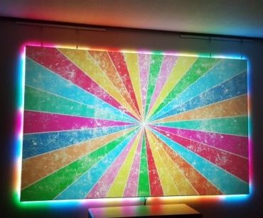 DIY 130 Inch Edgeless Screen With Ambilight by Teensy 3.2+WS2801 : 8 ...