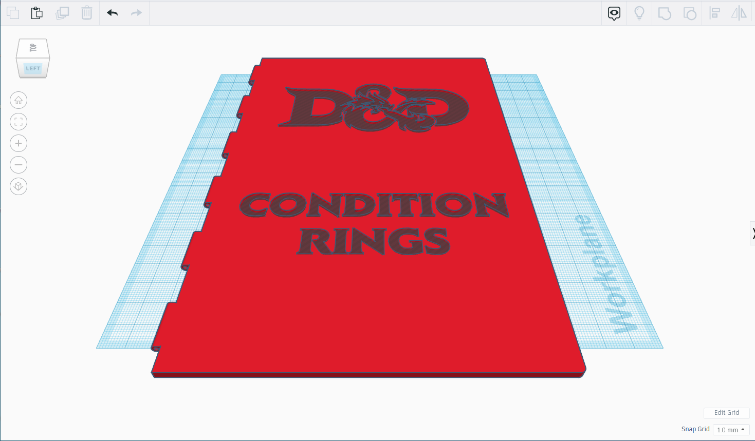 Tinkercad - Book Storage Container for RPG Condition Rings : 8 Steps ...