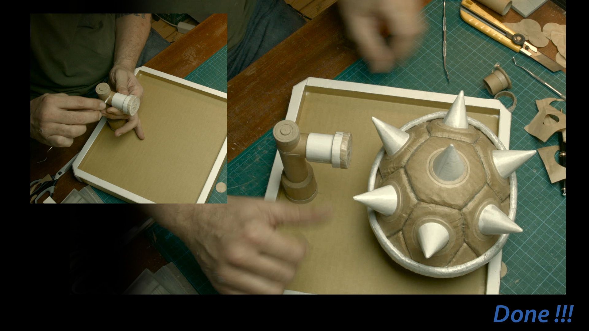 Diy Cardboard Mario Kart Blue Shell Trophy : 8 Steps (with Pictures ...