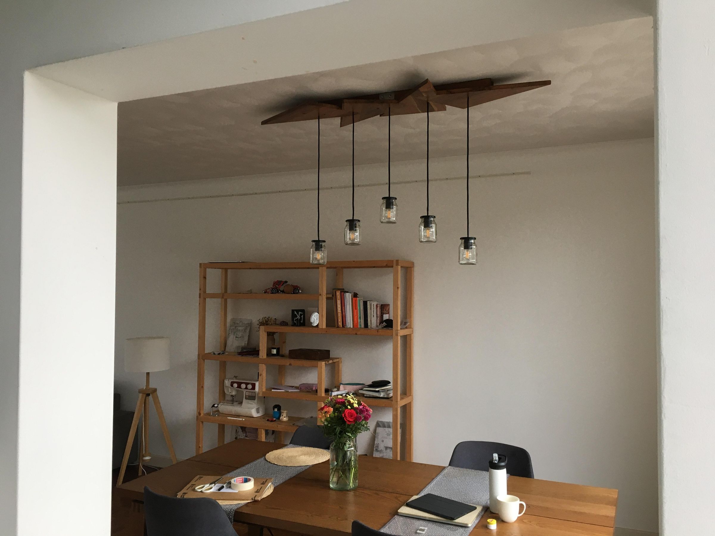 Turning an Old Teak Coffee Table Into a Ceiling Lamp : 5 Steps (with ...