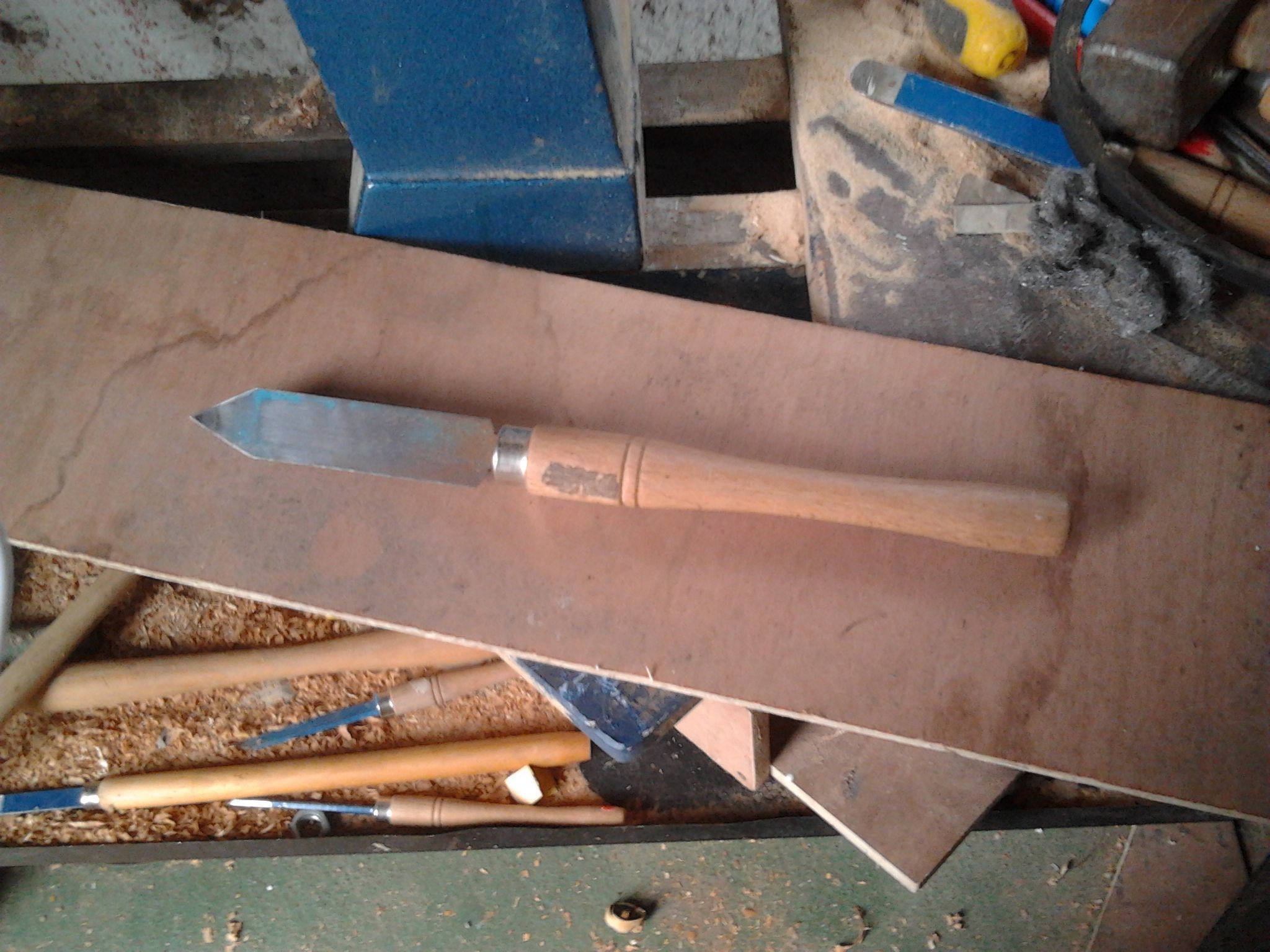 Wood Turning Parting Tool From a Power Hacksaw Blade, + Optional Old ...