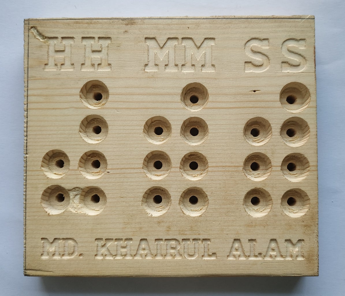 Binary Desk Clock 9 Steps With Pictures Instructables