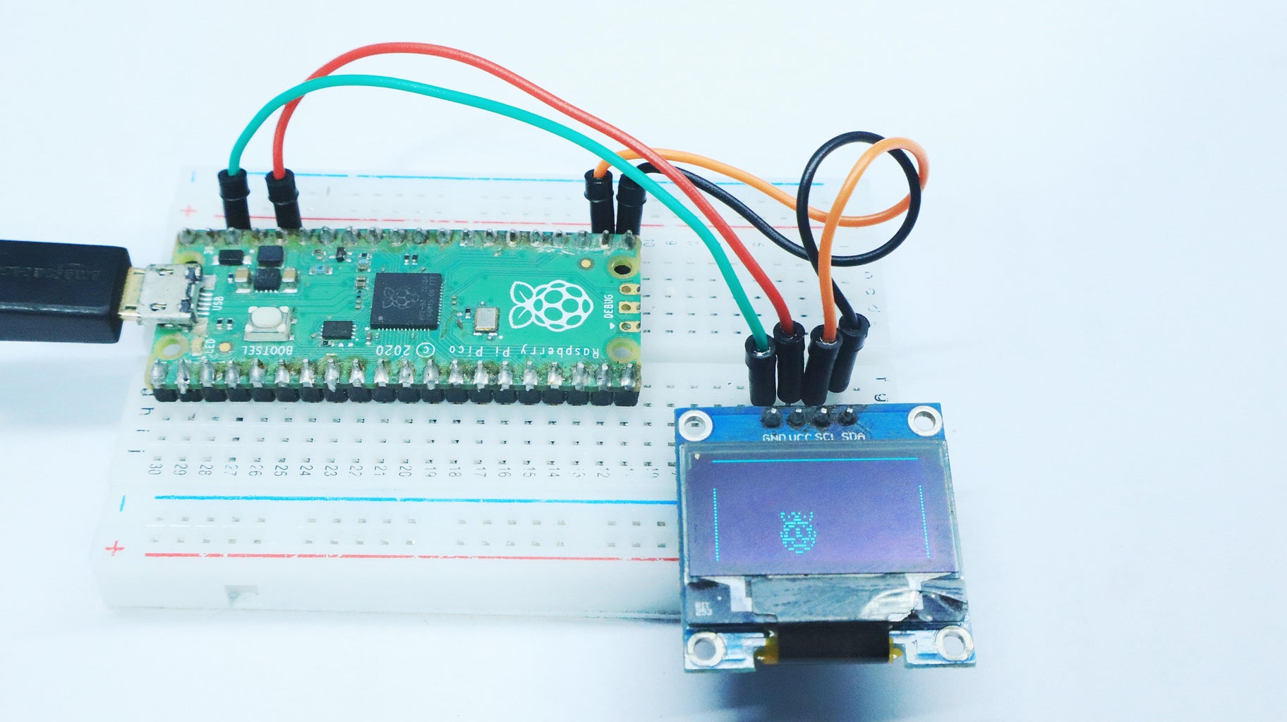 How To Use An Oled Display With Raspberry Pi Pico 8 Steps Instructables