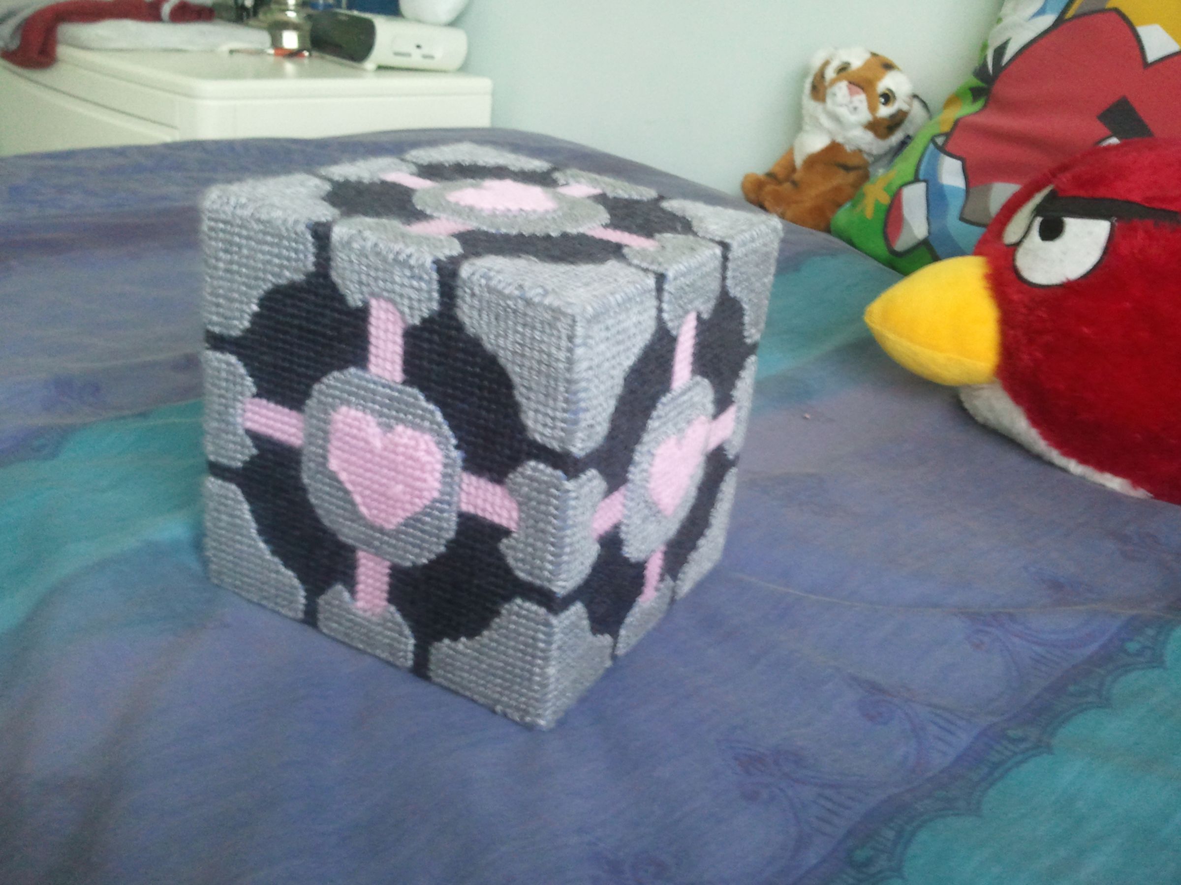 How to Make a Weighted Companion Cube! : 14 Steps (with Pictures ...