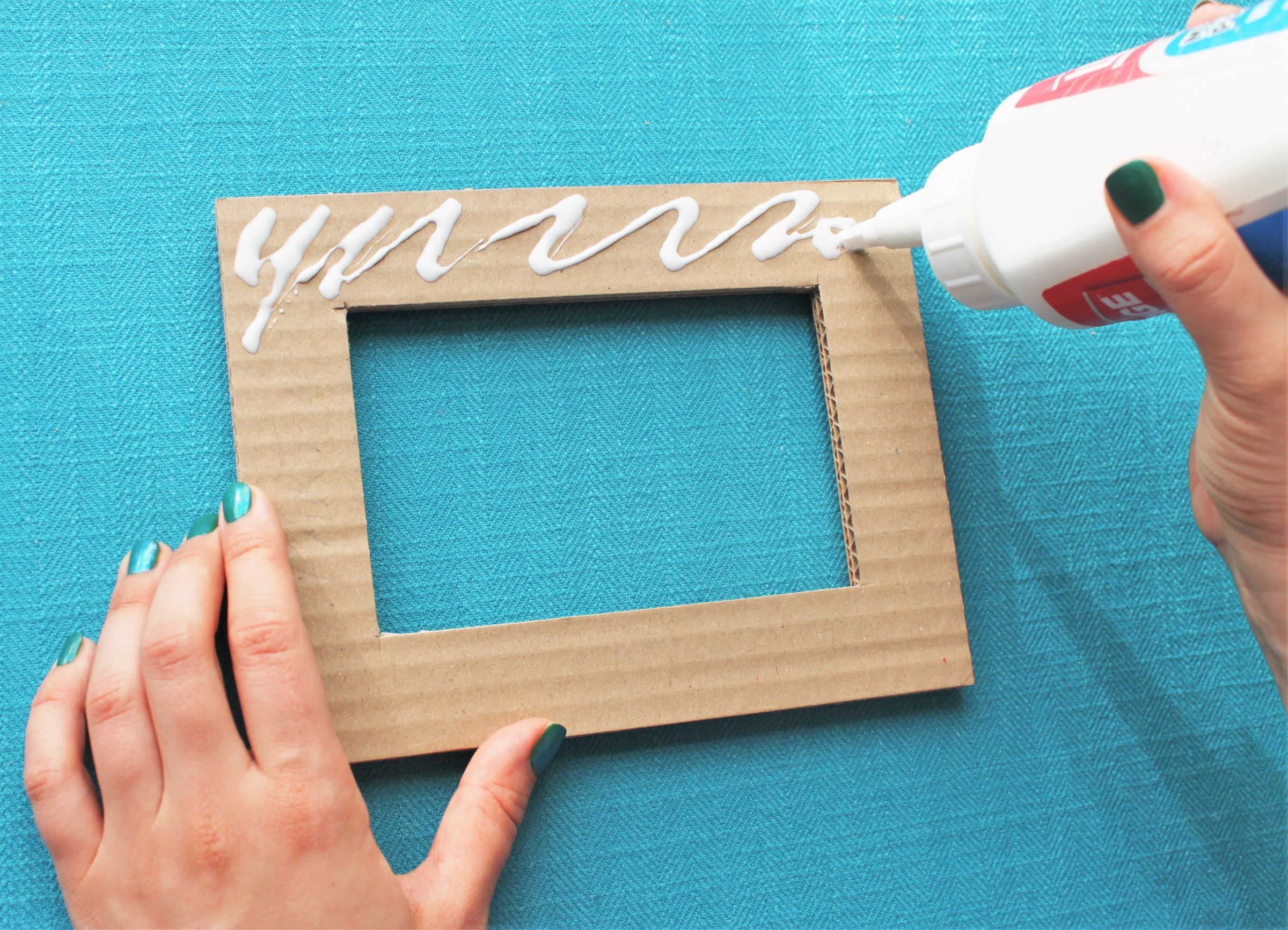 DIY PICTURE FRAME From Cardboard and Decorative Materials : 14 Steps ...