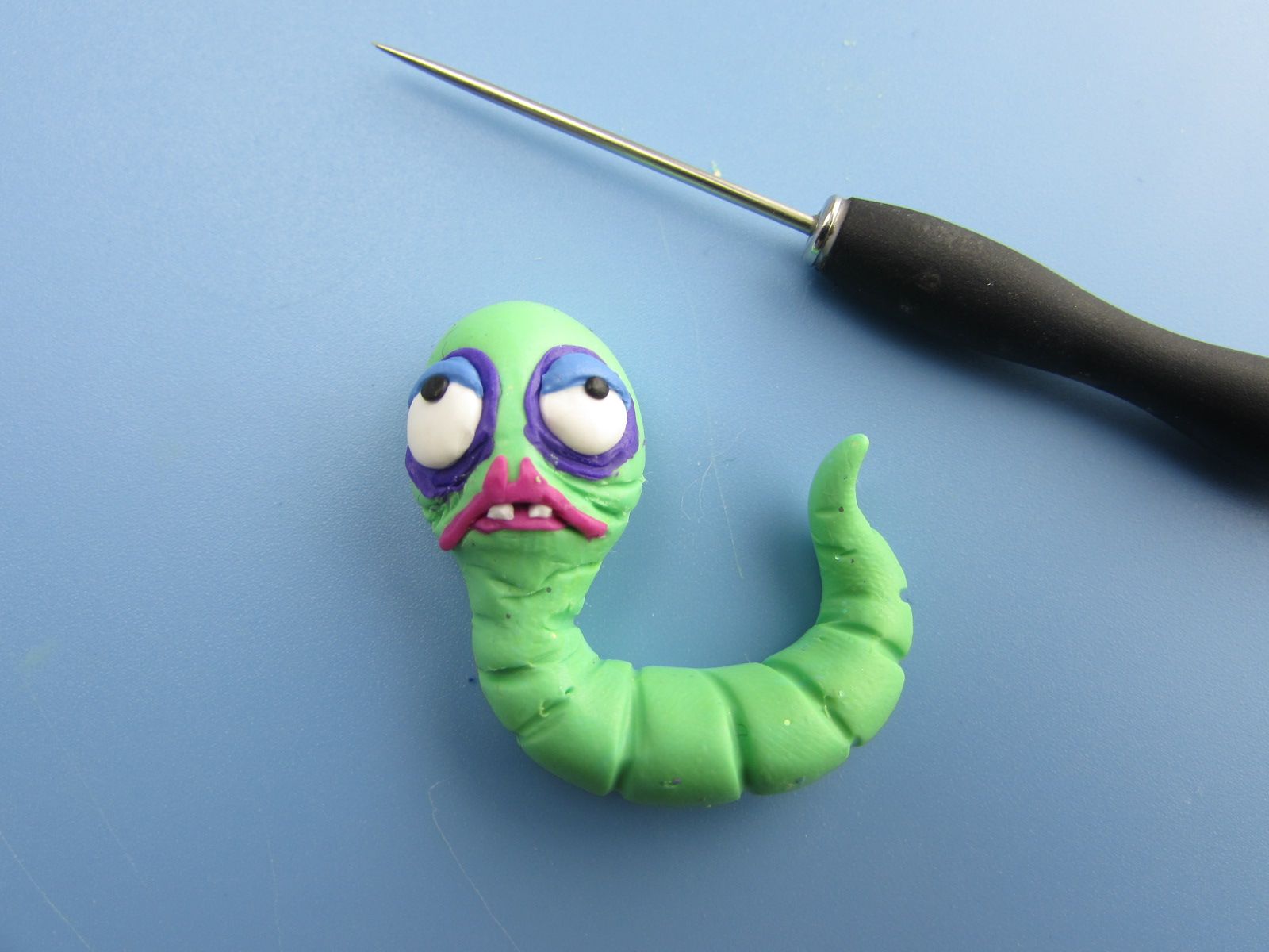 Corpse Bride Worm Bookmark Polymer Clay Tutorial (with Pictures ...