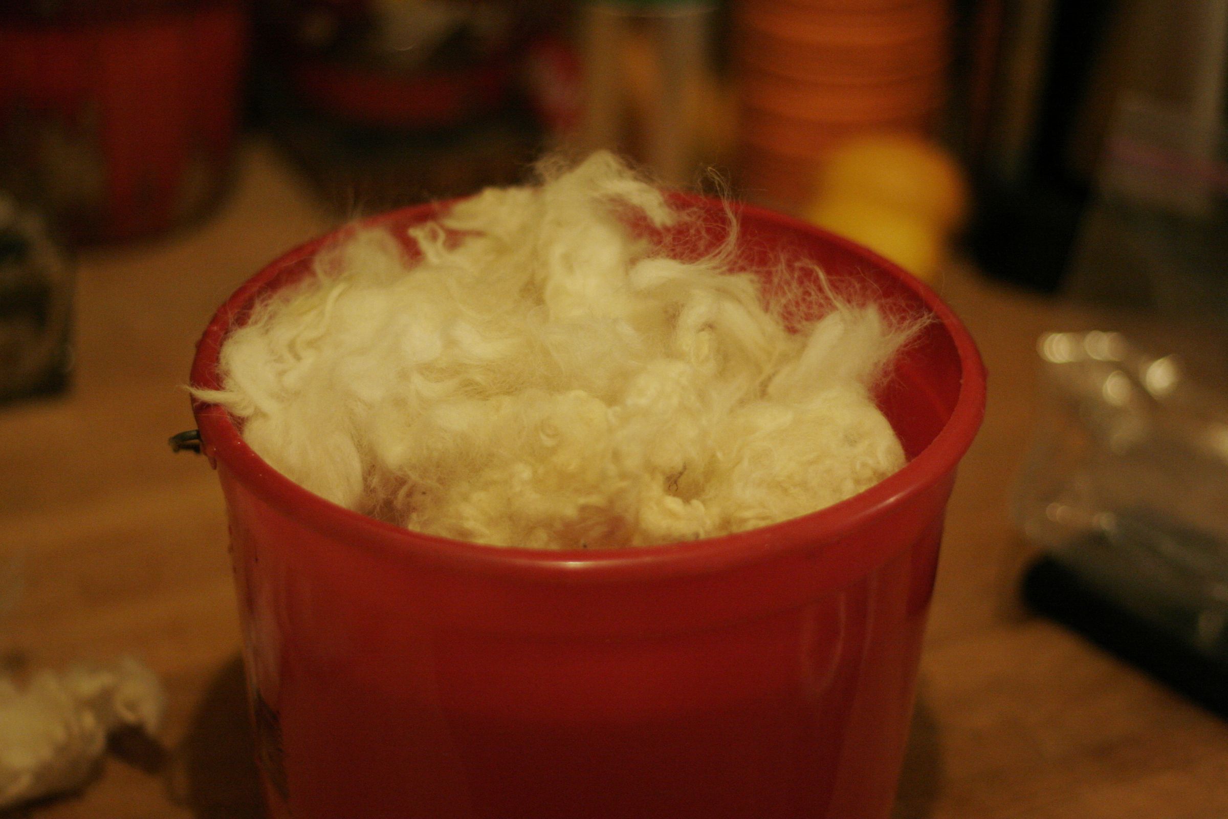 Wash Wool or Other Fibers for Spinning. : 5 Steps (with Pictures ...