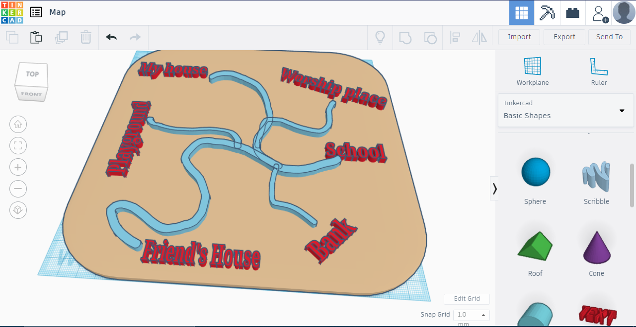 My Neighbourhood Map in Tinkercad : 5 Steps - Instructables