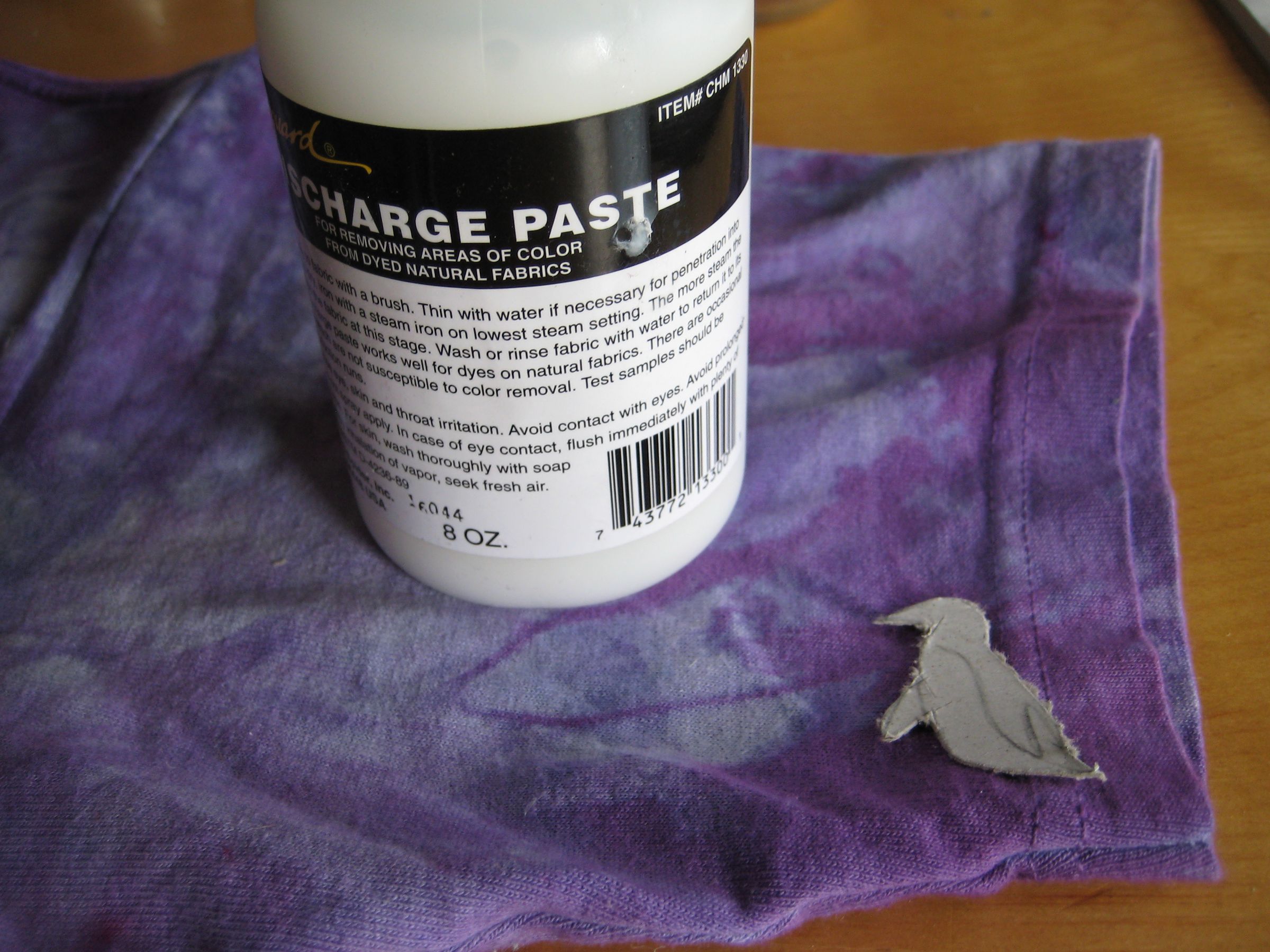 EasY, Non-MessY TShirt Bleaching With Discharge Paste : 6 Steps ...