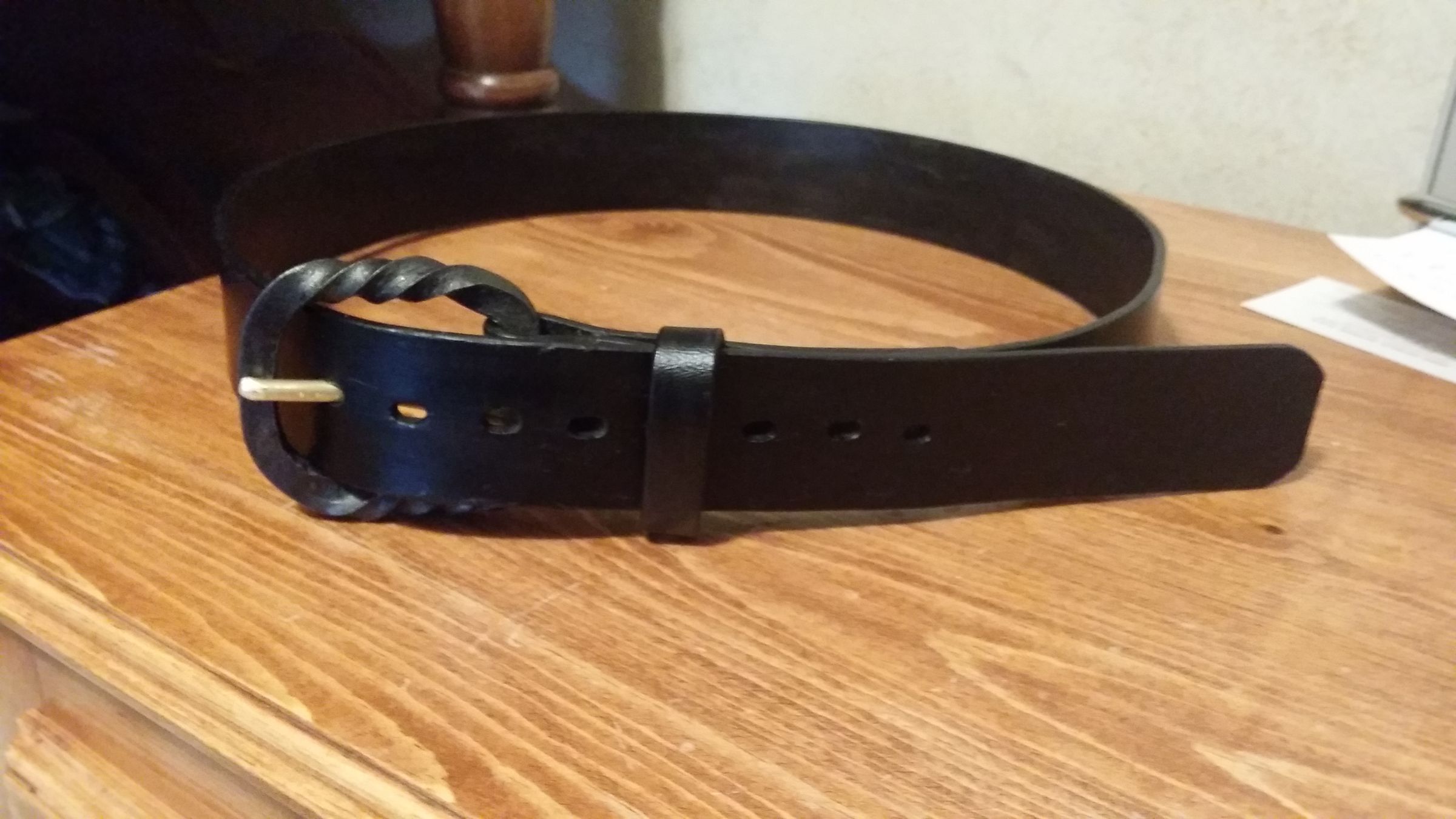 Leather Belt With a Forged Buckle. : 3 Steps (with Pictures ...