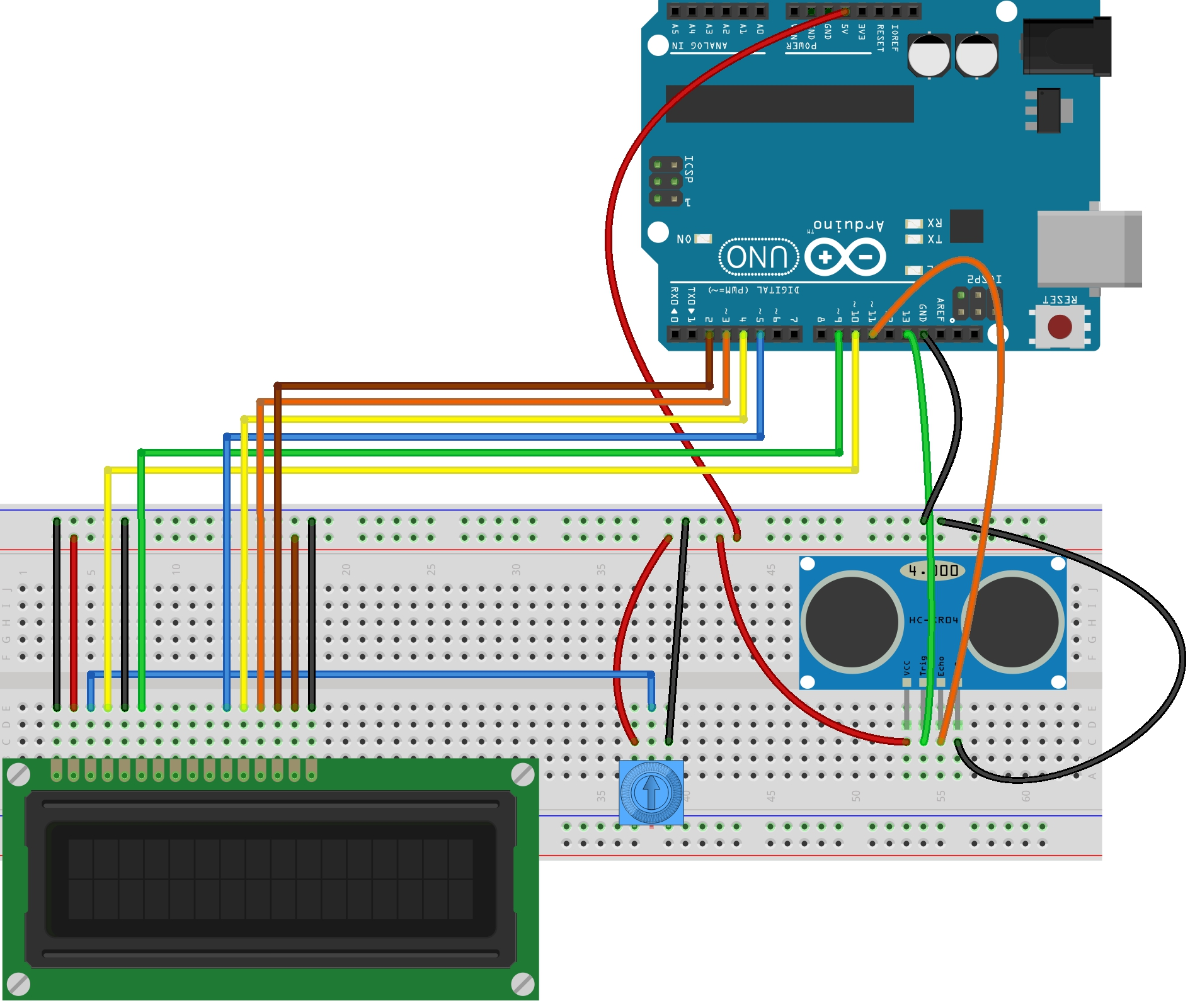 Arduino Ultra Sonic Distance Sensor : 4 Steps - Instructables
