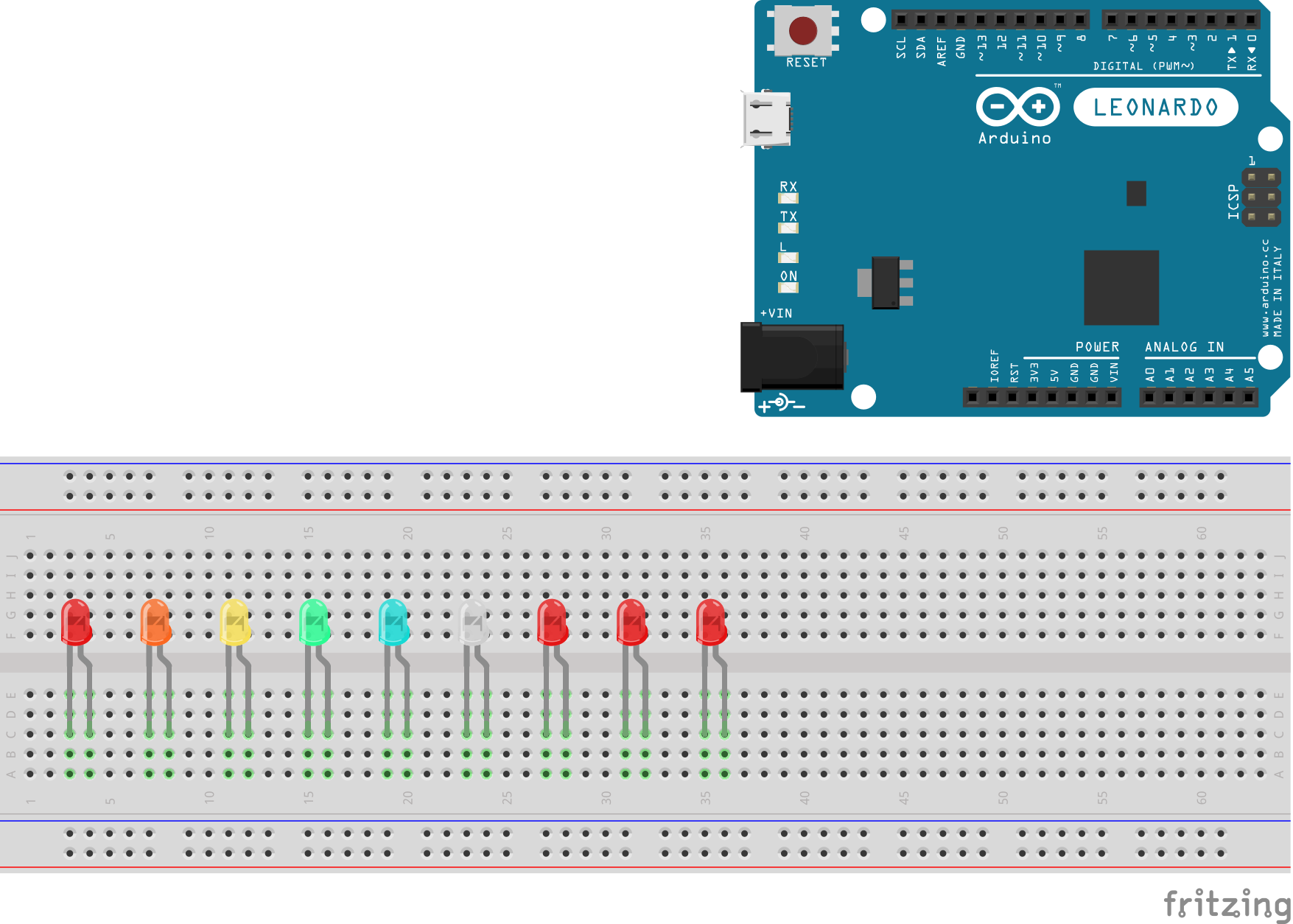Arduino LED Chaser : 5 Steps - Instructables