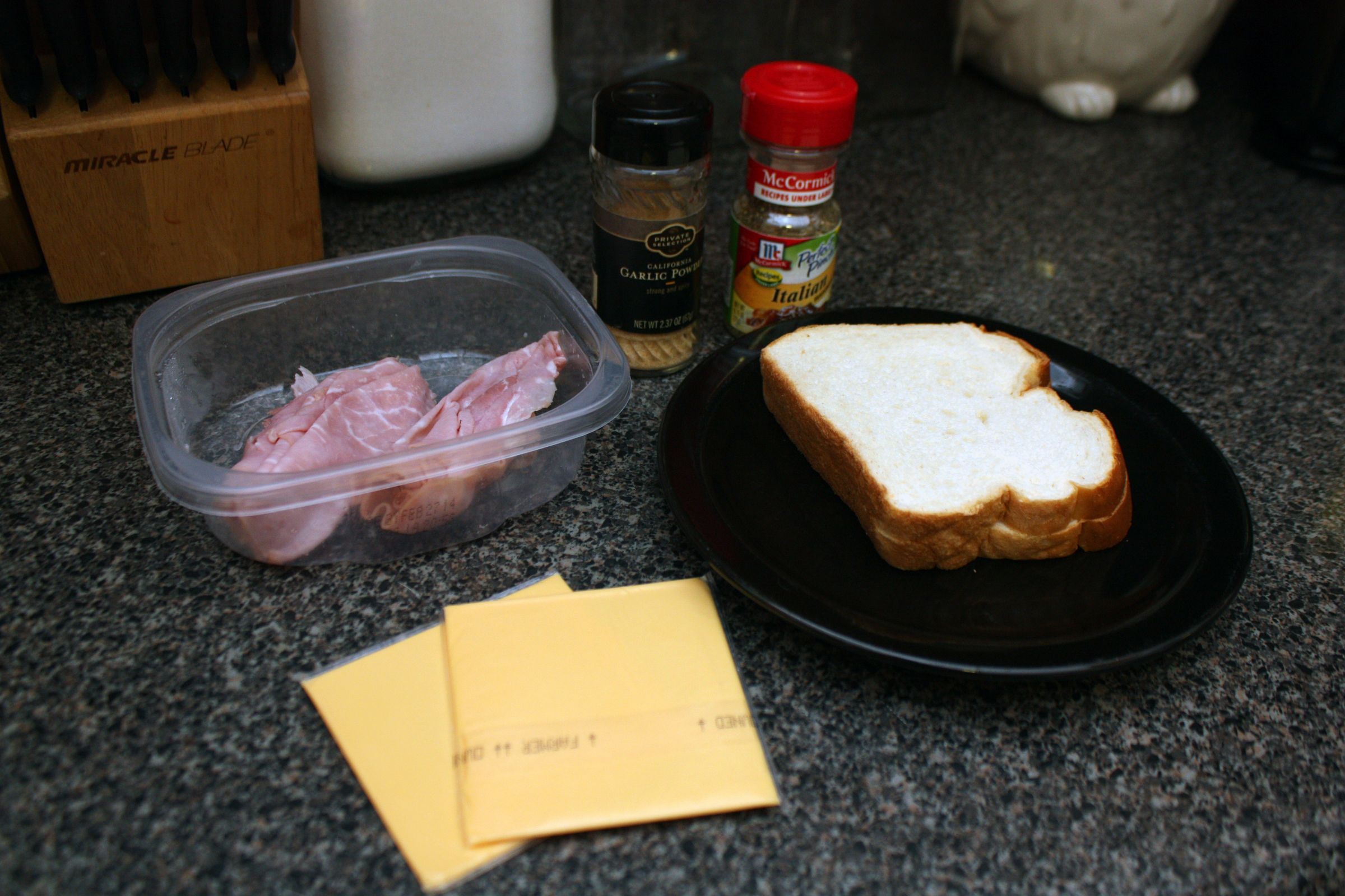 Classic Hot Ham and Cheese With a Garlic Italian Twist : 5 Steps (with ...