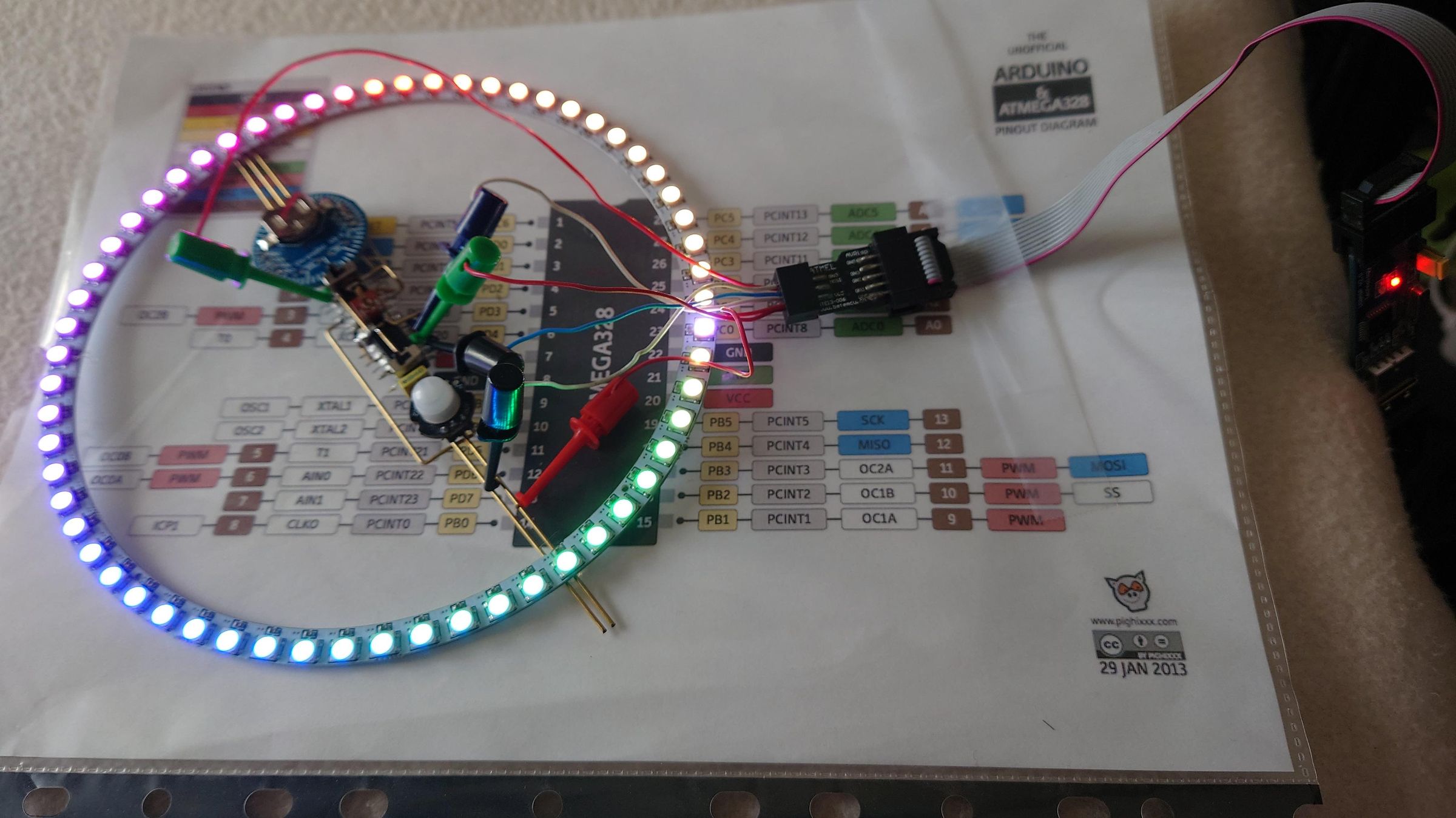 NeoPixel Ring Lamp With a Circuit-Sculpture Style : 4 Steps (with Pictures) - Instructables
